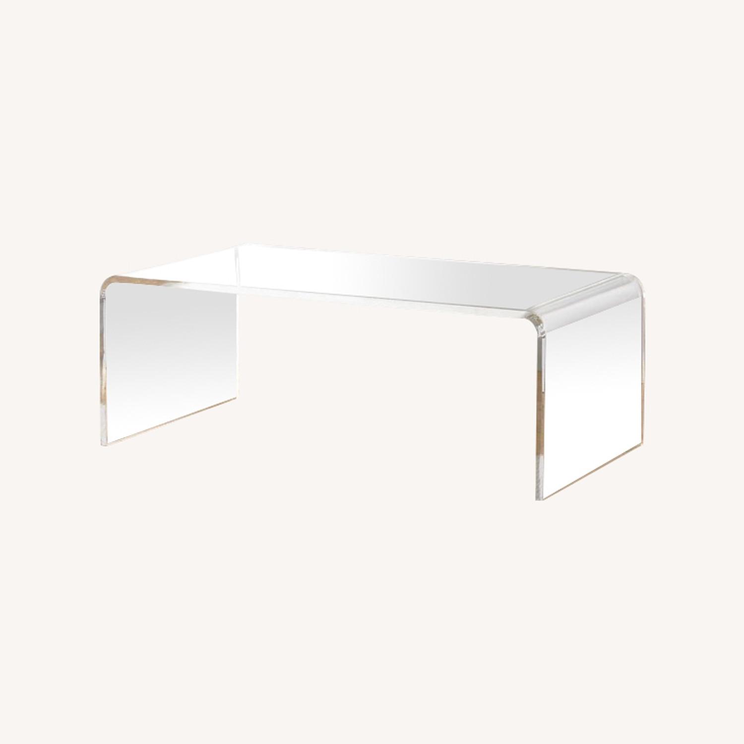 CB2 Peekaboo Acrylic Tall Coffee Table - AptDeco