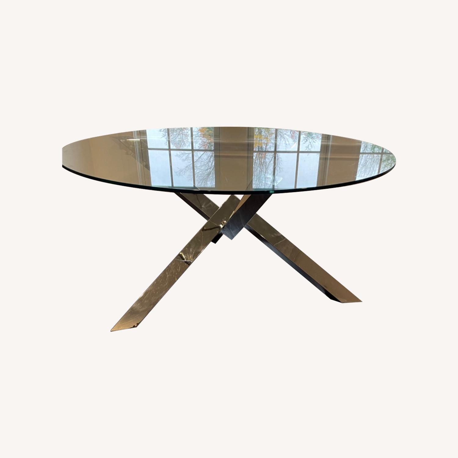 Glass Dining Table - AptDeco