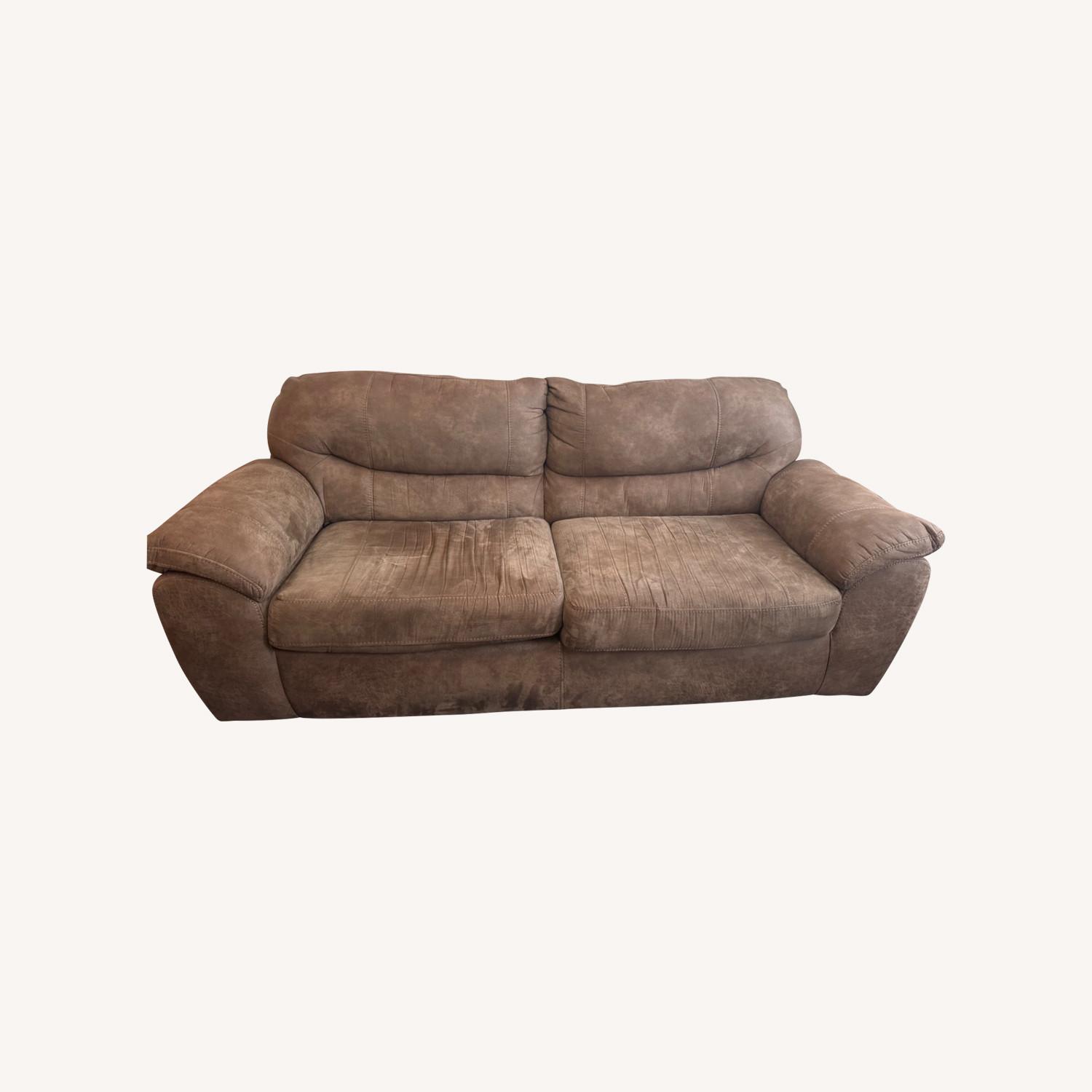 Raymour & Flannigan Microfiber Sofa - AptDeco