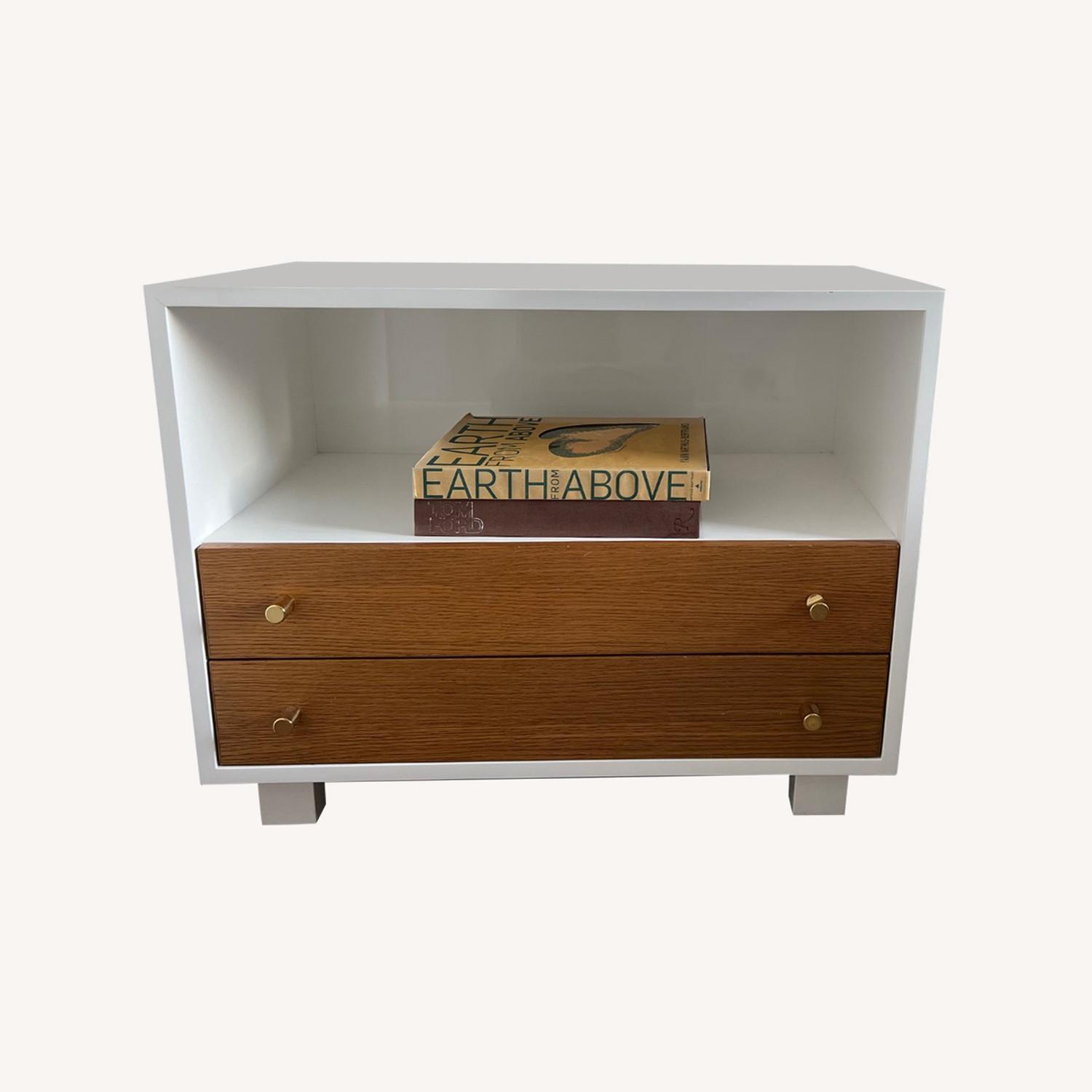 Taylor Made Custom Bedside Table Wood Lacquer Side Tables - AptDeco