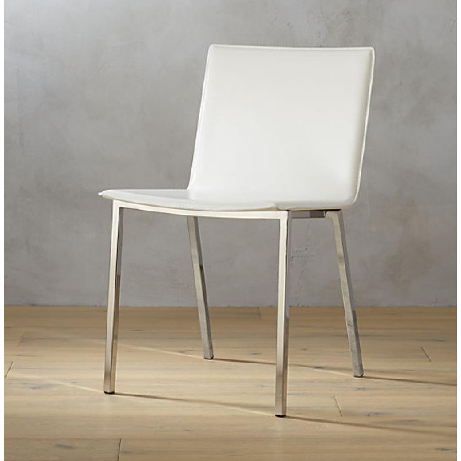 CB2 Phoenix Ivory Chairs - AptDeco