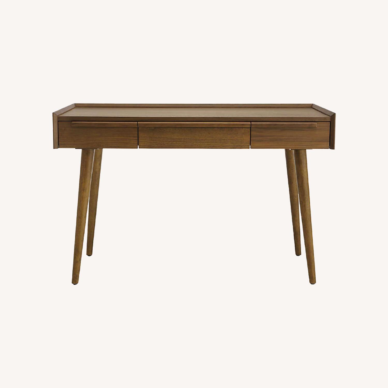 Crate & Barrel Tate 48 Inch Walnut Desk - AptDeco