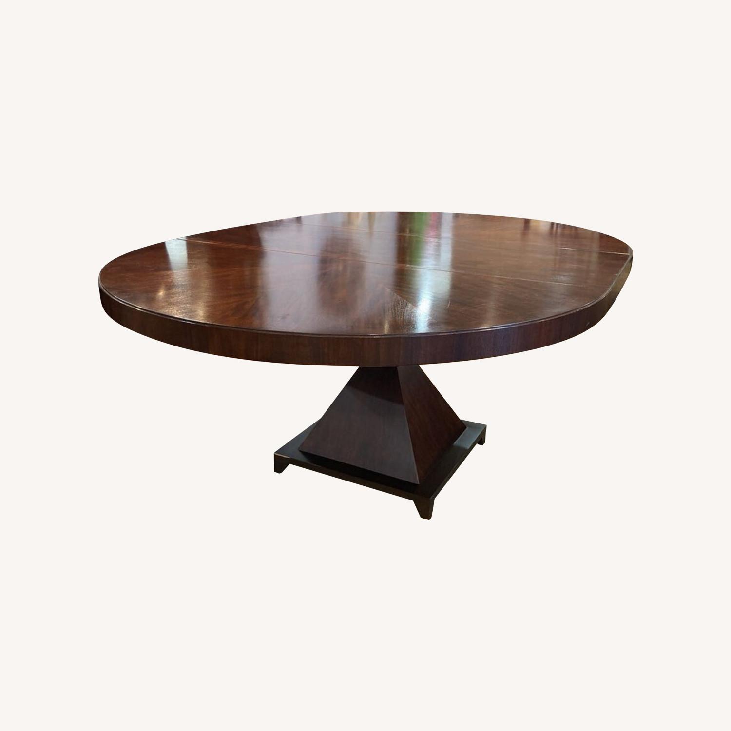 Solid Wood Oval Extendable w 1 Leaf Dining Table - AptDeco