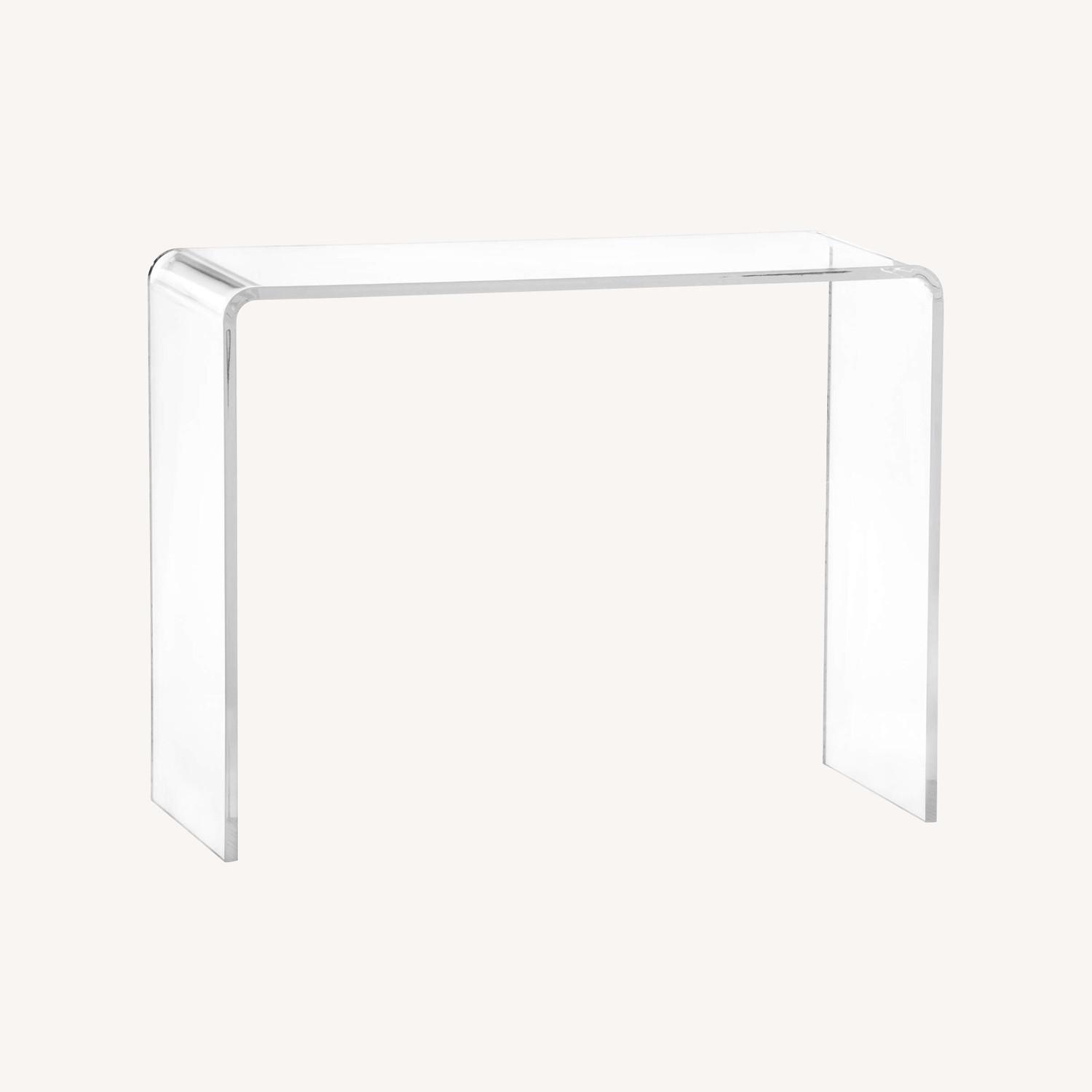 CB2 Peekaboo 38" Acrylic Console Table - AptDeco