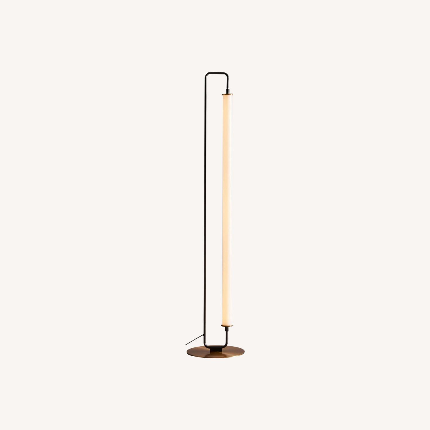 West Elm Linear Metal LED Floor Lamp (58") - AptDeco