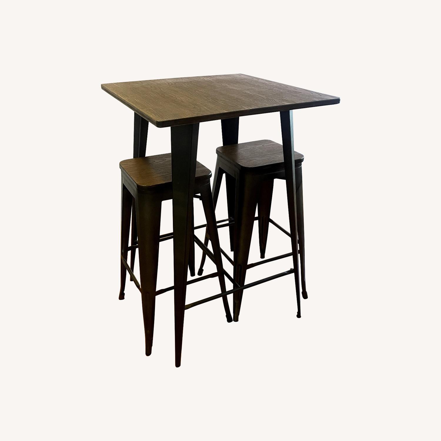 Claremont 3 Piece Pub Table Set - AptDeco
