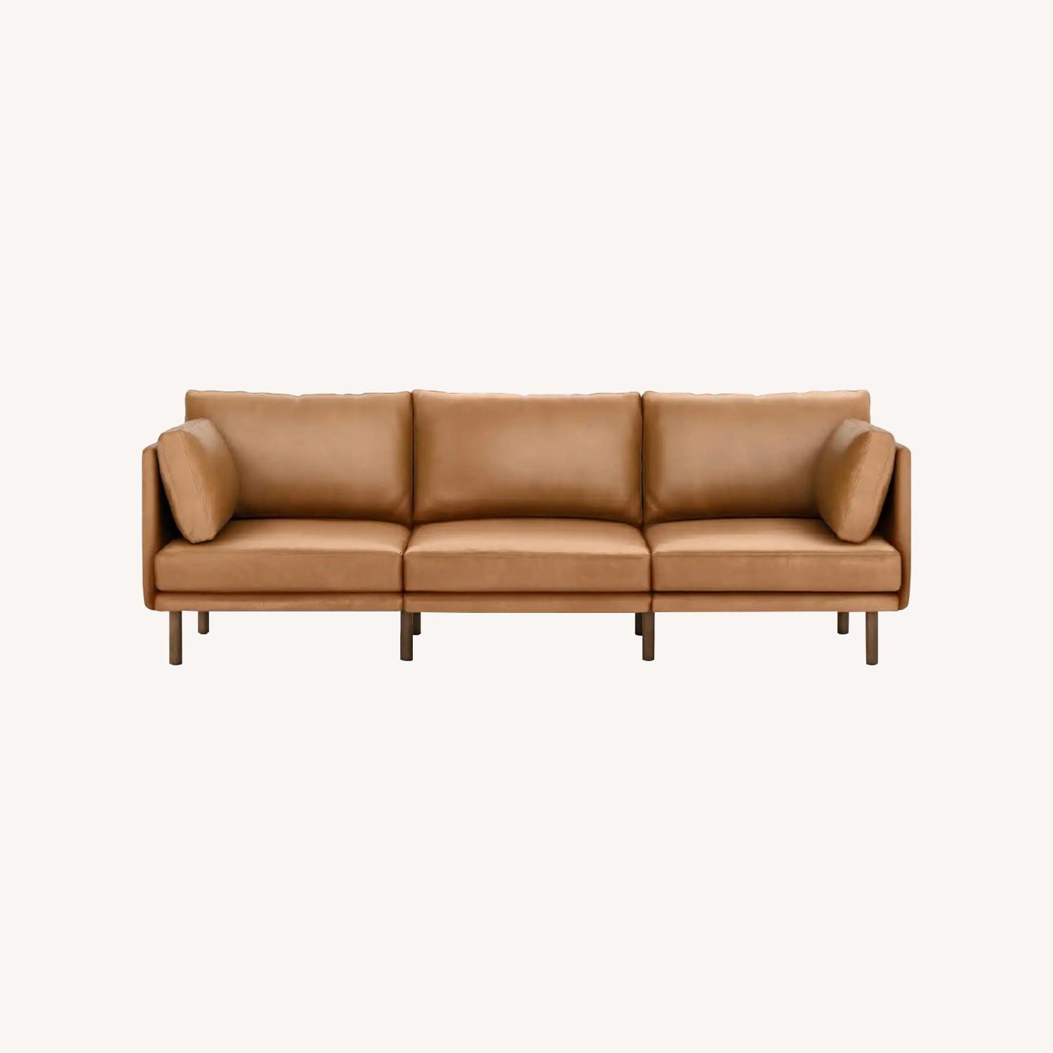 Burrow Field Leather Sofa - AptDeco