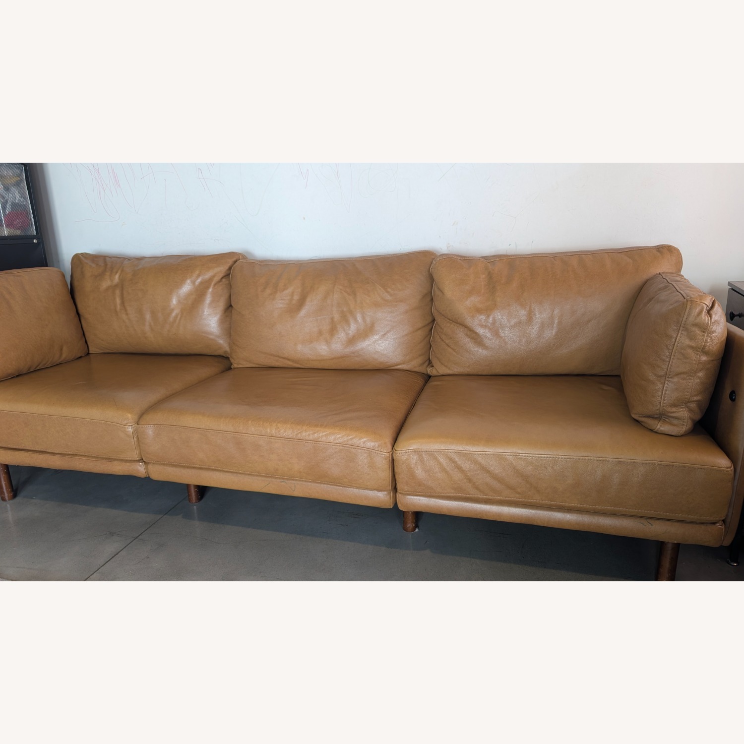 Burrow Field Leather Sofa - AptDeco