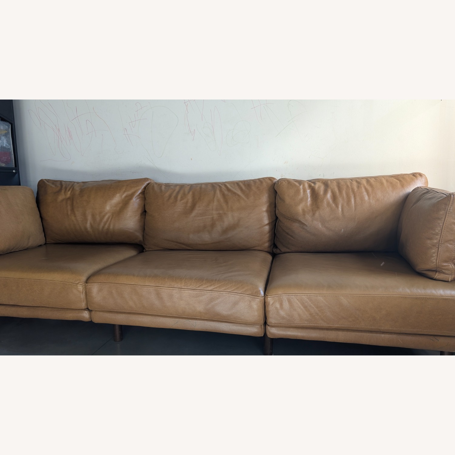 Burrow Field Leather Sofa - AptDeco