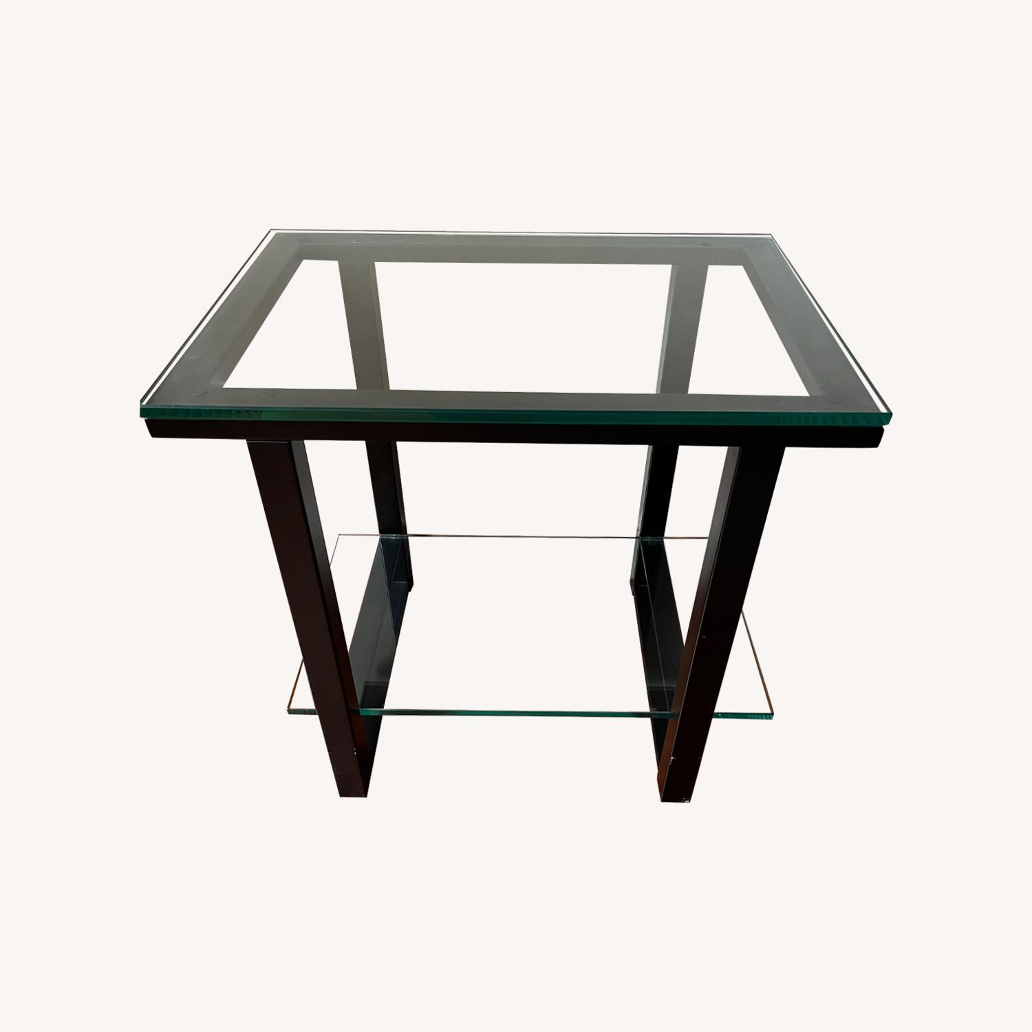 Crate and barrel metal side table store