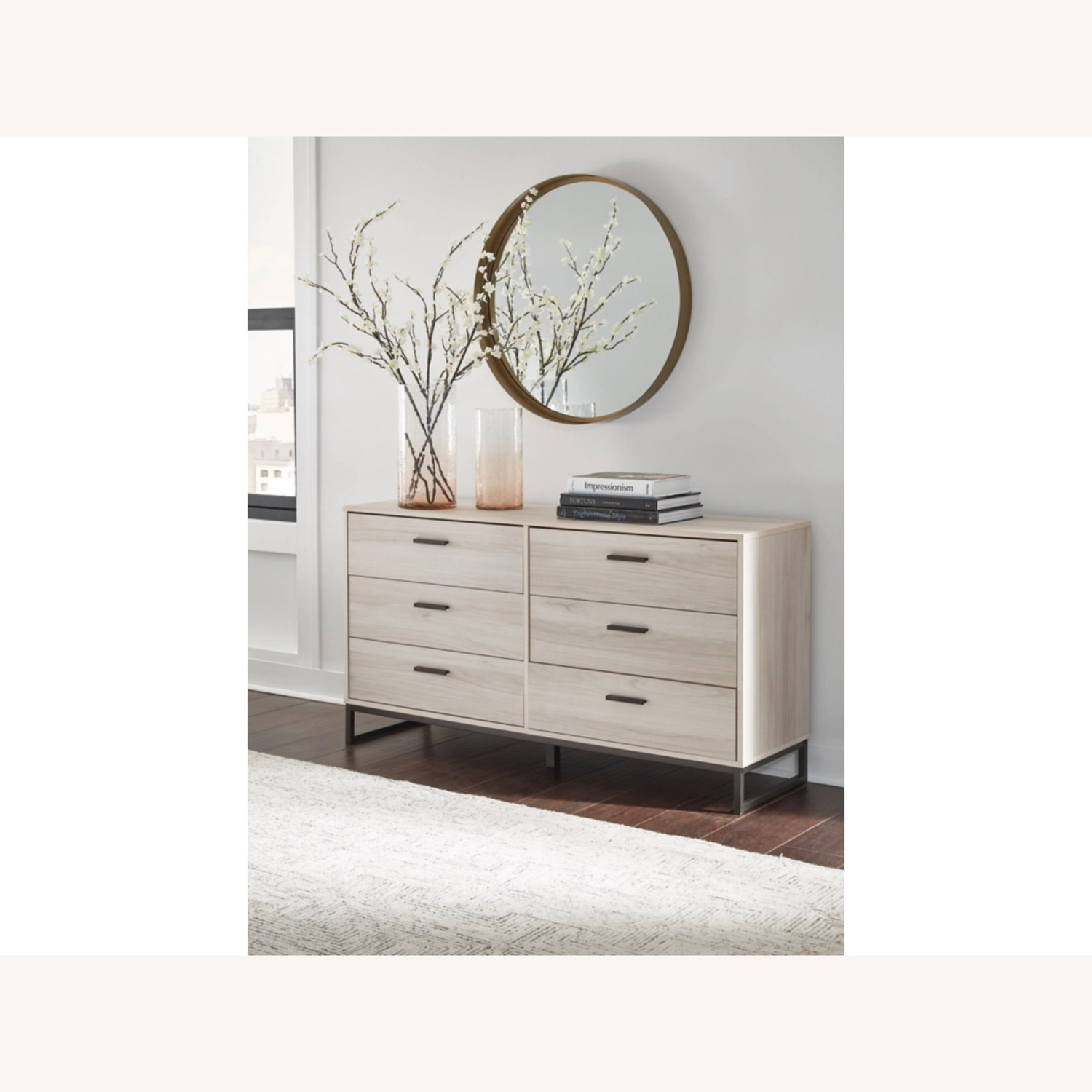 Ashley Furniture Socalle Modern Sleek 6 Drawer Dresser - AptDeco