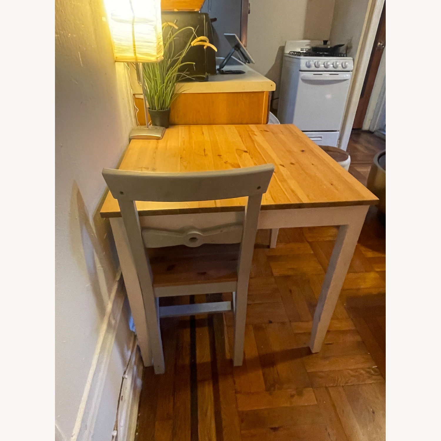 IKEA Lerhamn Square Dining Table Set - AptDeco