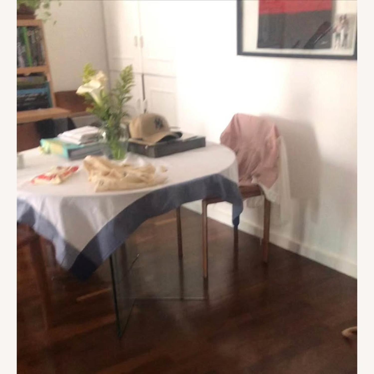 Glass Dining Table with Two Interchangeable Tops - AptDeco