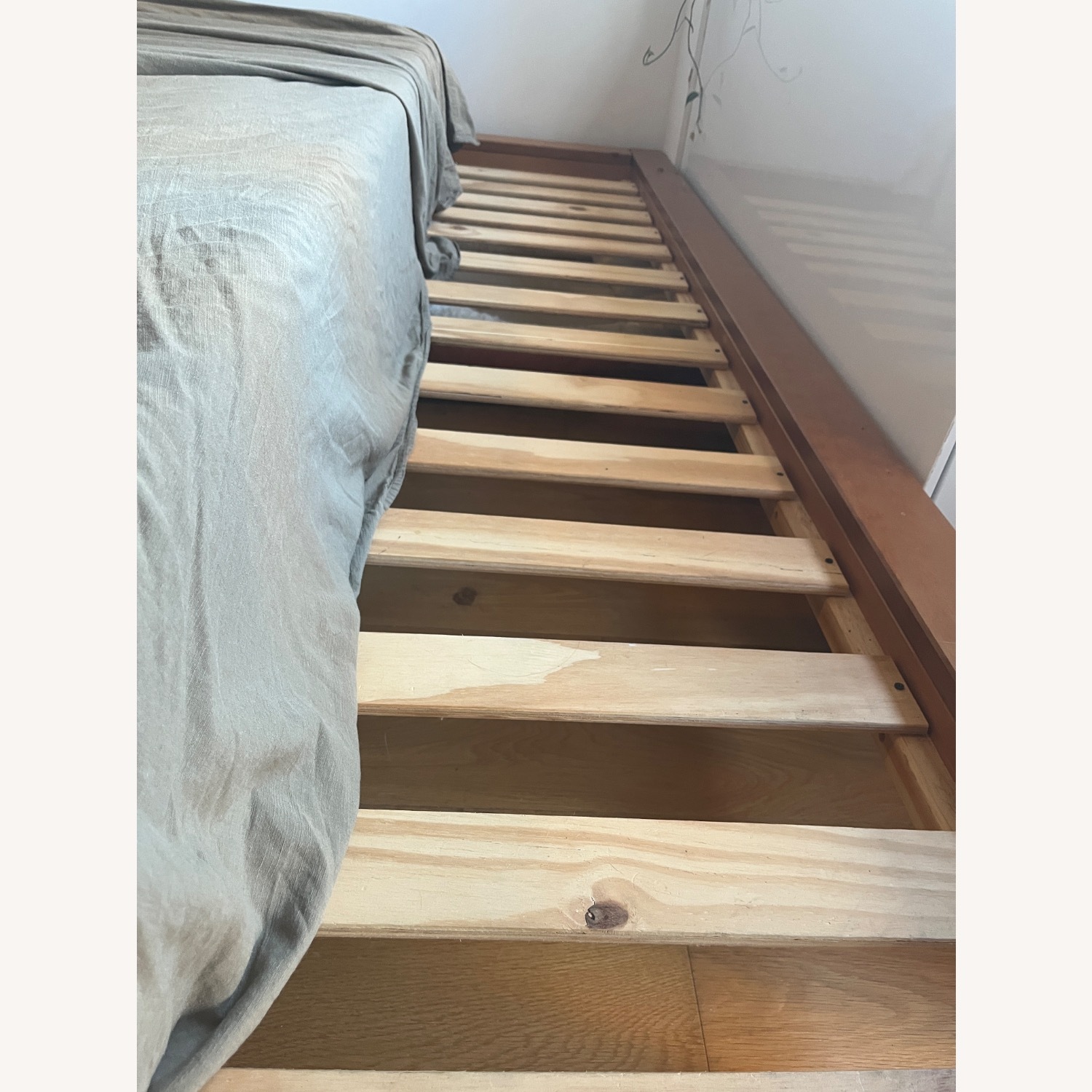 Walker Edison Caramel Bed Frame - AptDeco