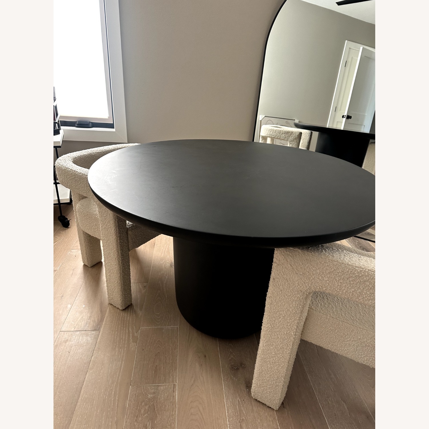 CB2 Lola Black Dining Table - AptDeco