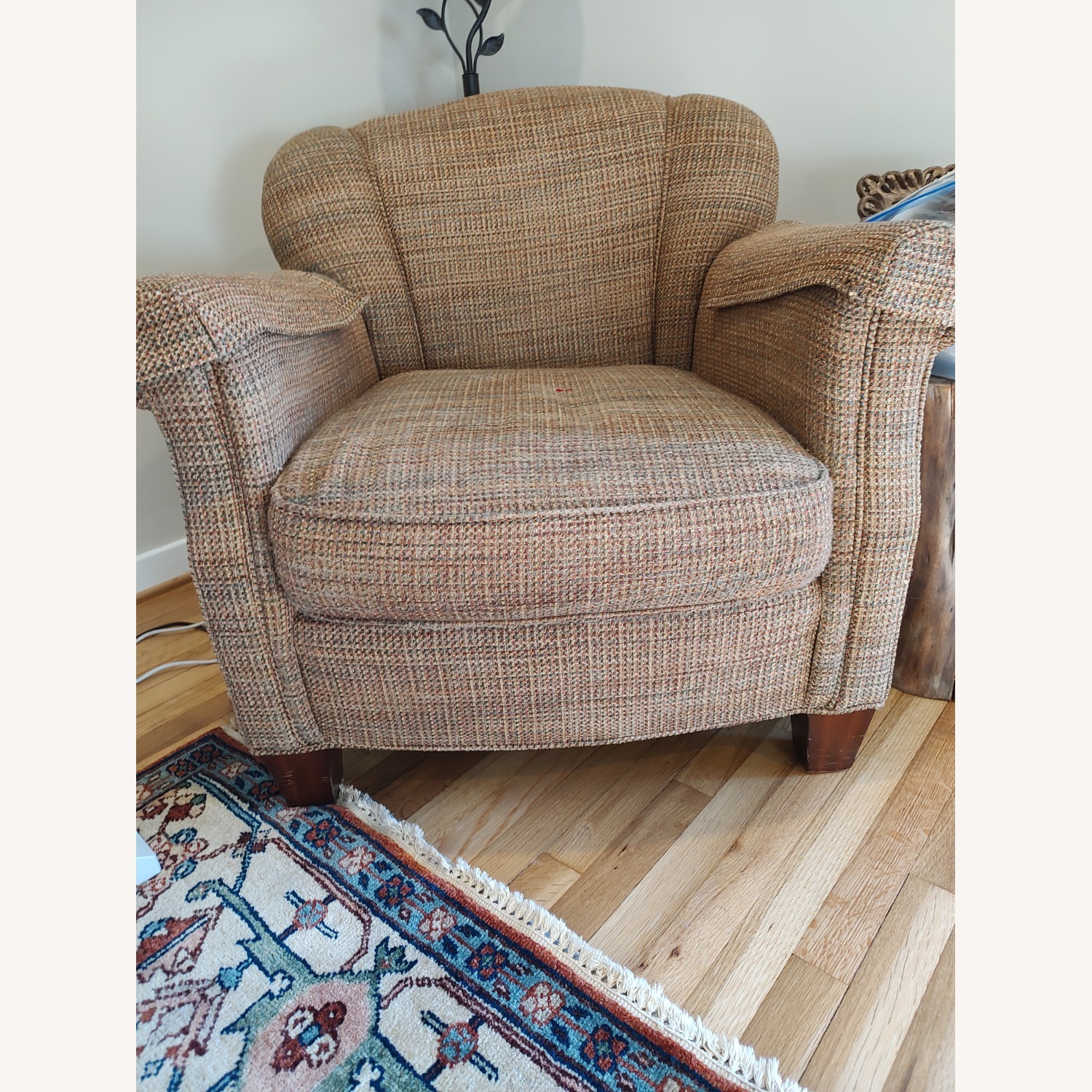 Harden Furniture Chair and Ottoman - AptDeco