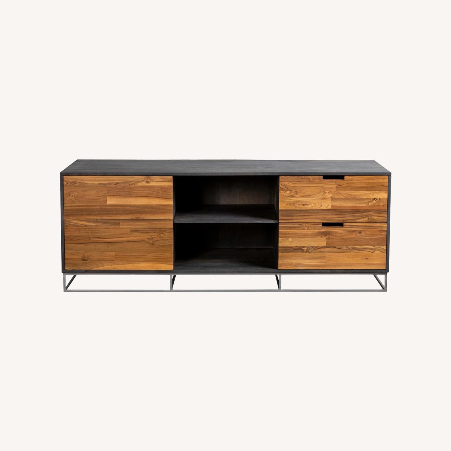 CB2 Congo Wood Media Console - AptDeco