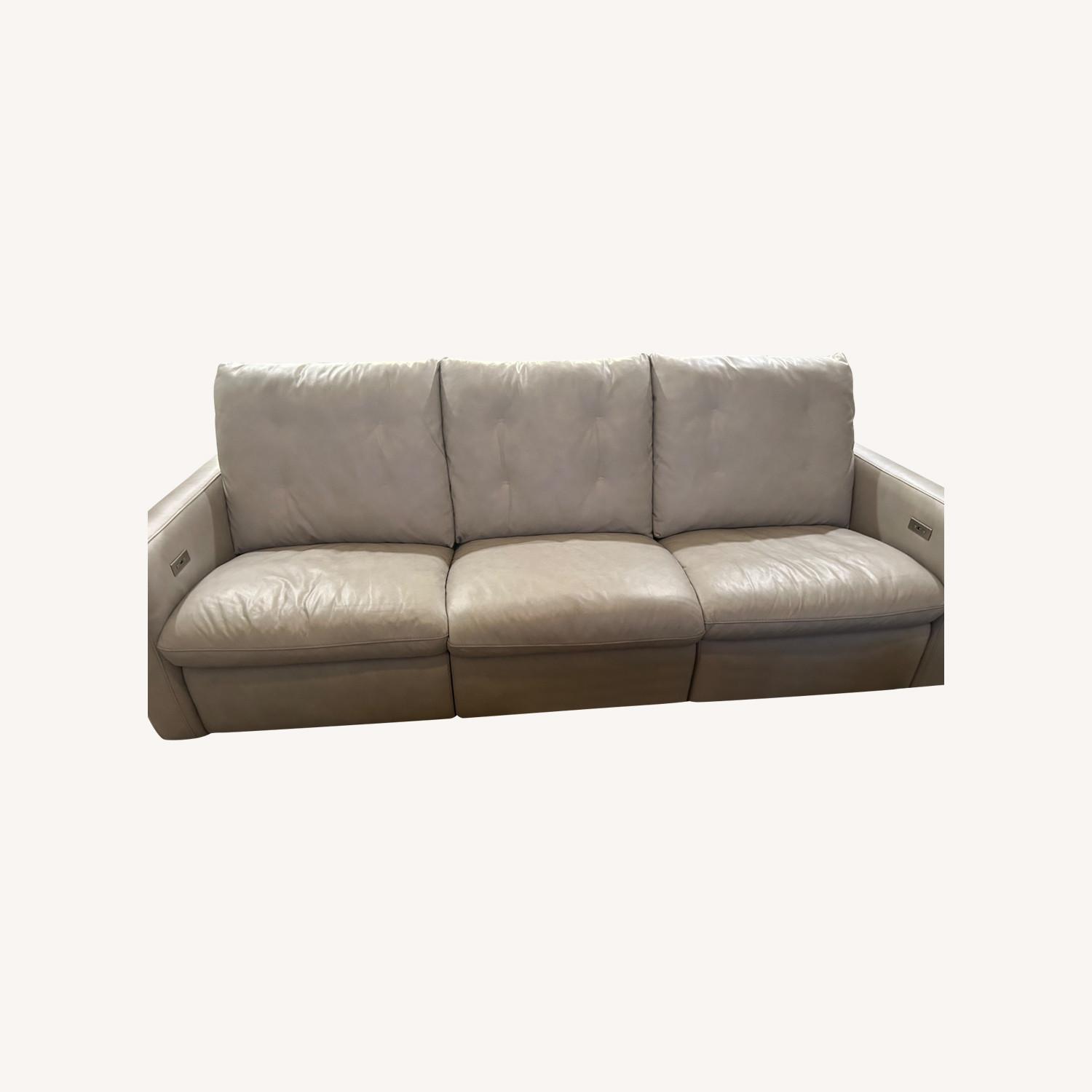 Bernhardt Kaya Leather Power Motion Sofa - AptDeco