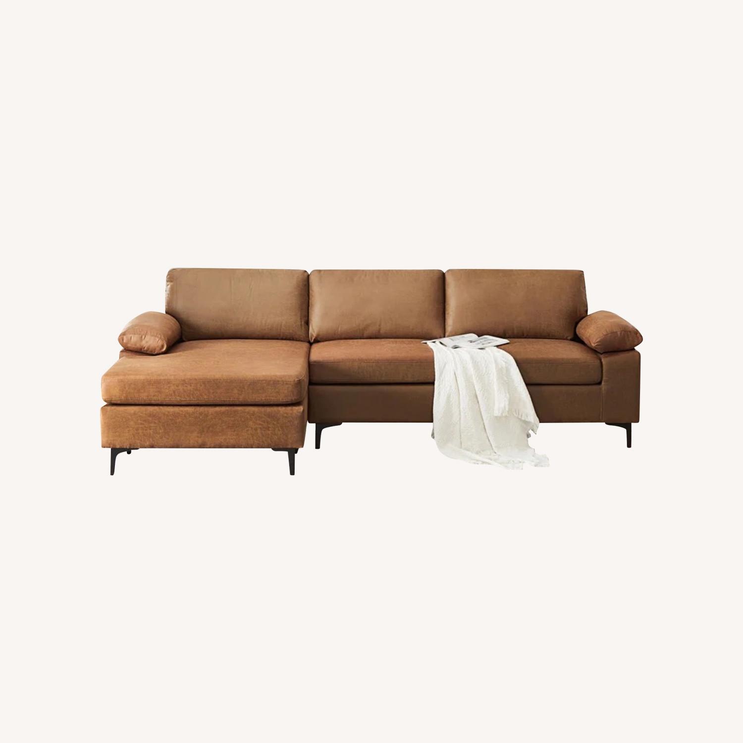 Wayfair Amreena 101" Wide Left Hand Facing Sofa & Chaise - AptDeco