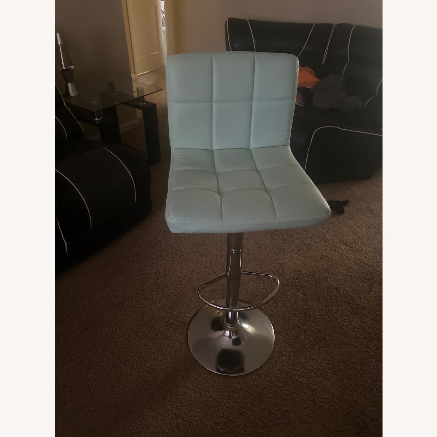 Leather Stools - AptDeco