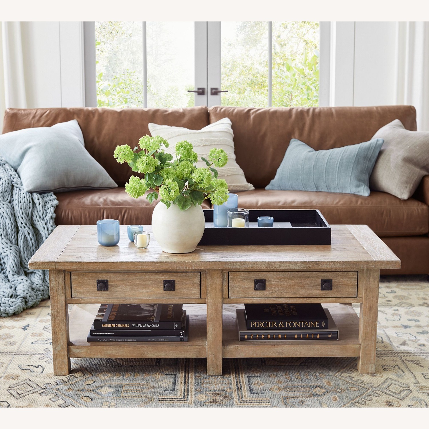Pottery Barn Benchwright Rectangular Coffee Table - AptDeco