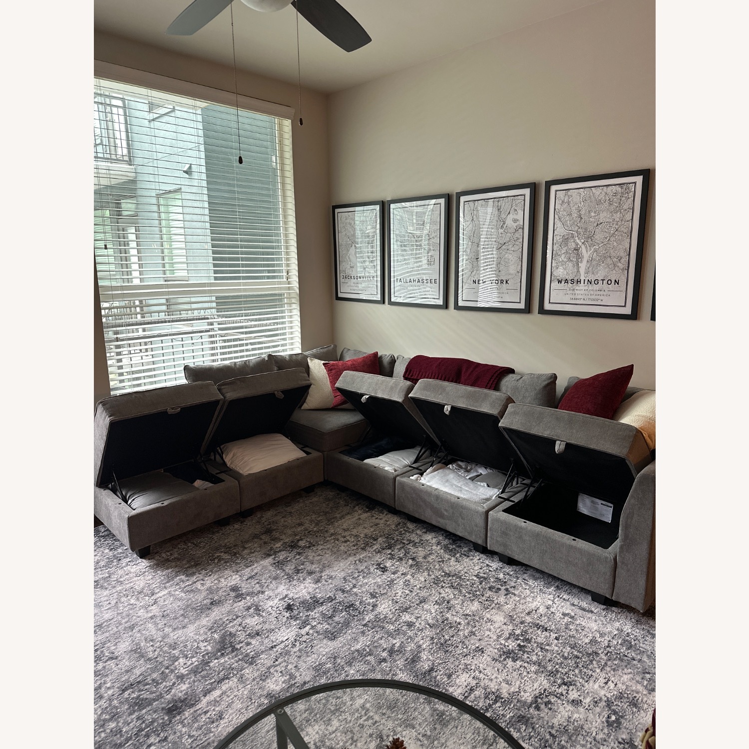 Wayfair Latitude Run U Shaped Modular Sectional Sofa - AptDeco