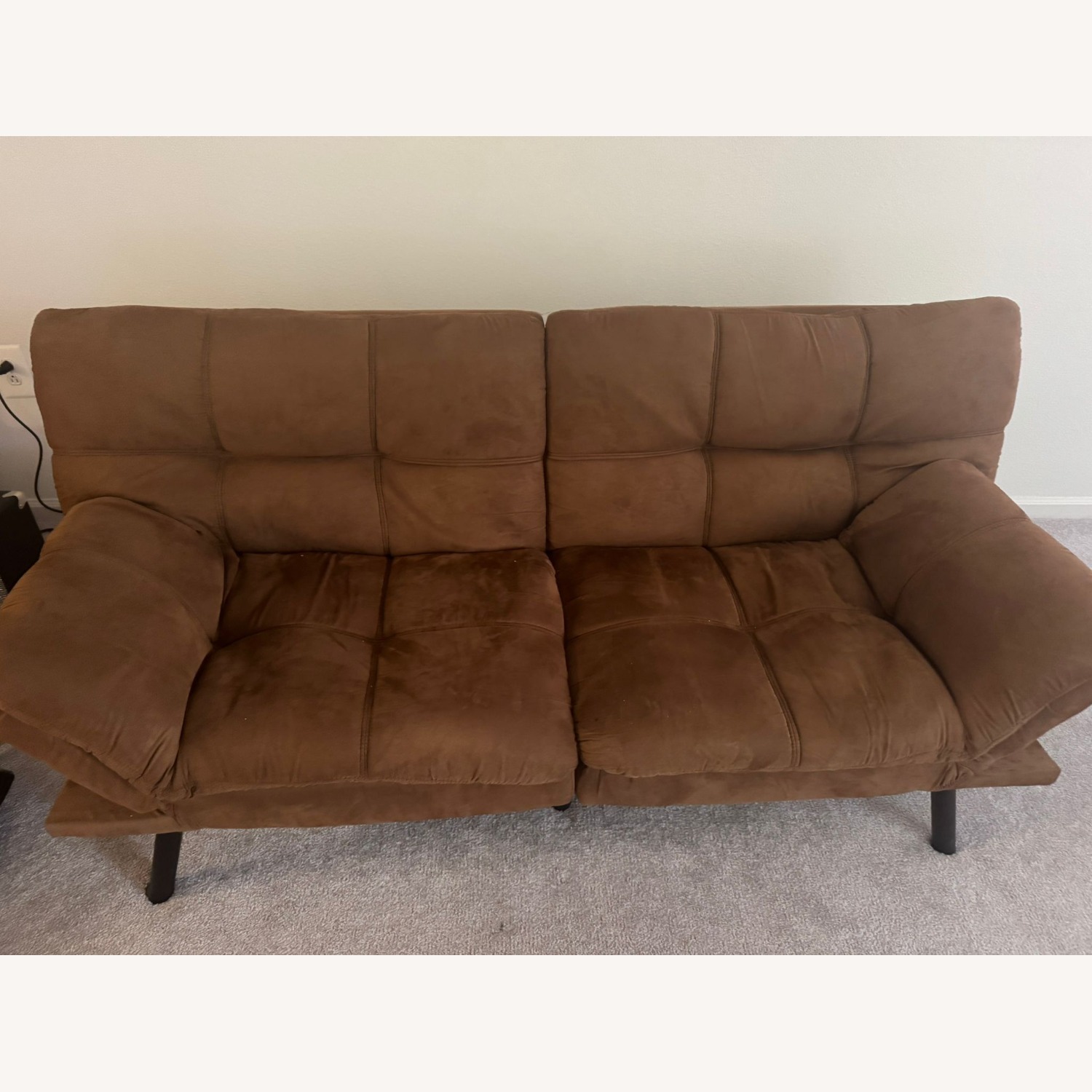 Mainstays Memory Foam Futon Convertible to Bed - AptDeco