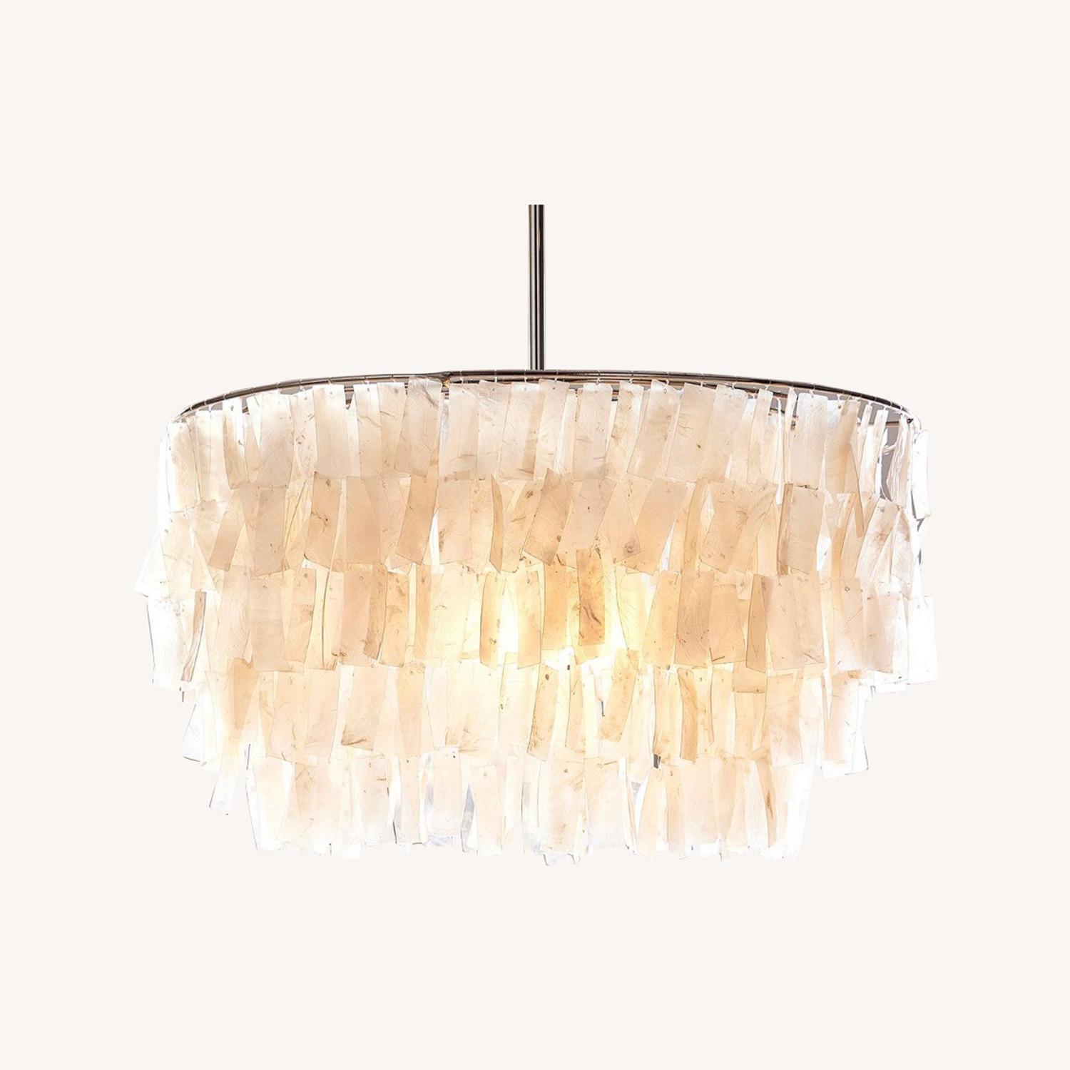 West Elm Capiz Round Chandelier - AptDeco