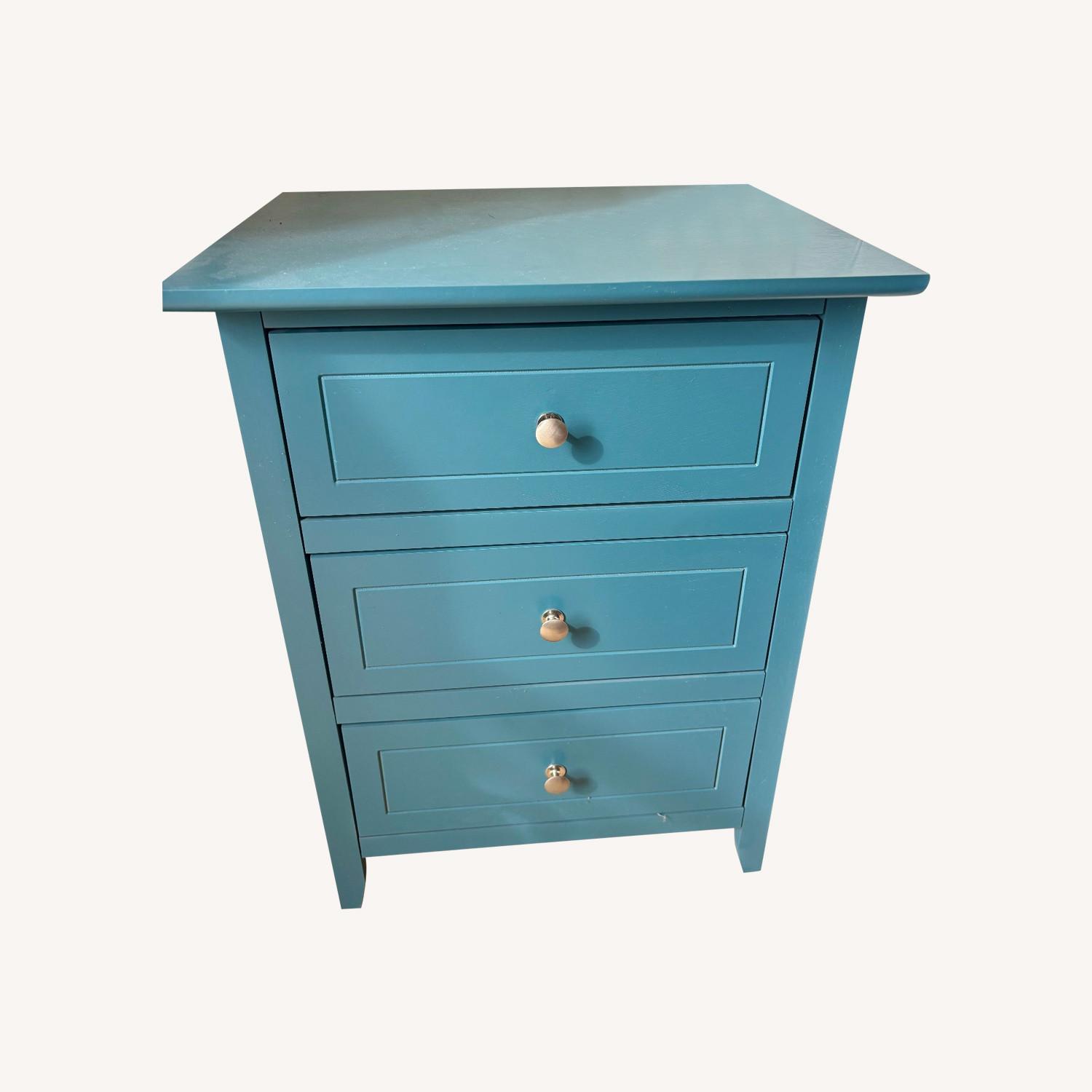 IKEA Blue-Green Nightside Drawers - AptDeco