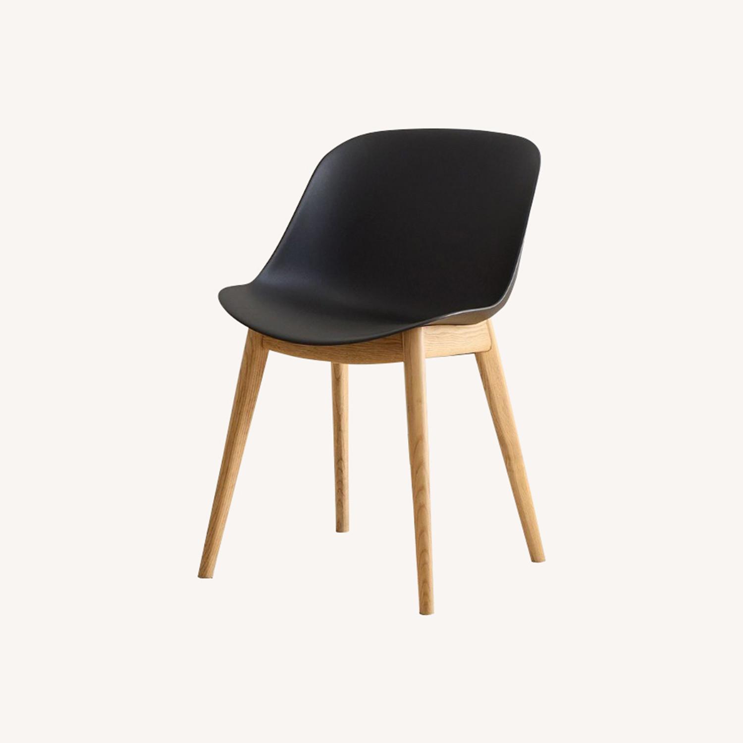 West Elm Classon Recycled Plastic Shell Chair, Navy - AptDeco