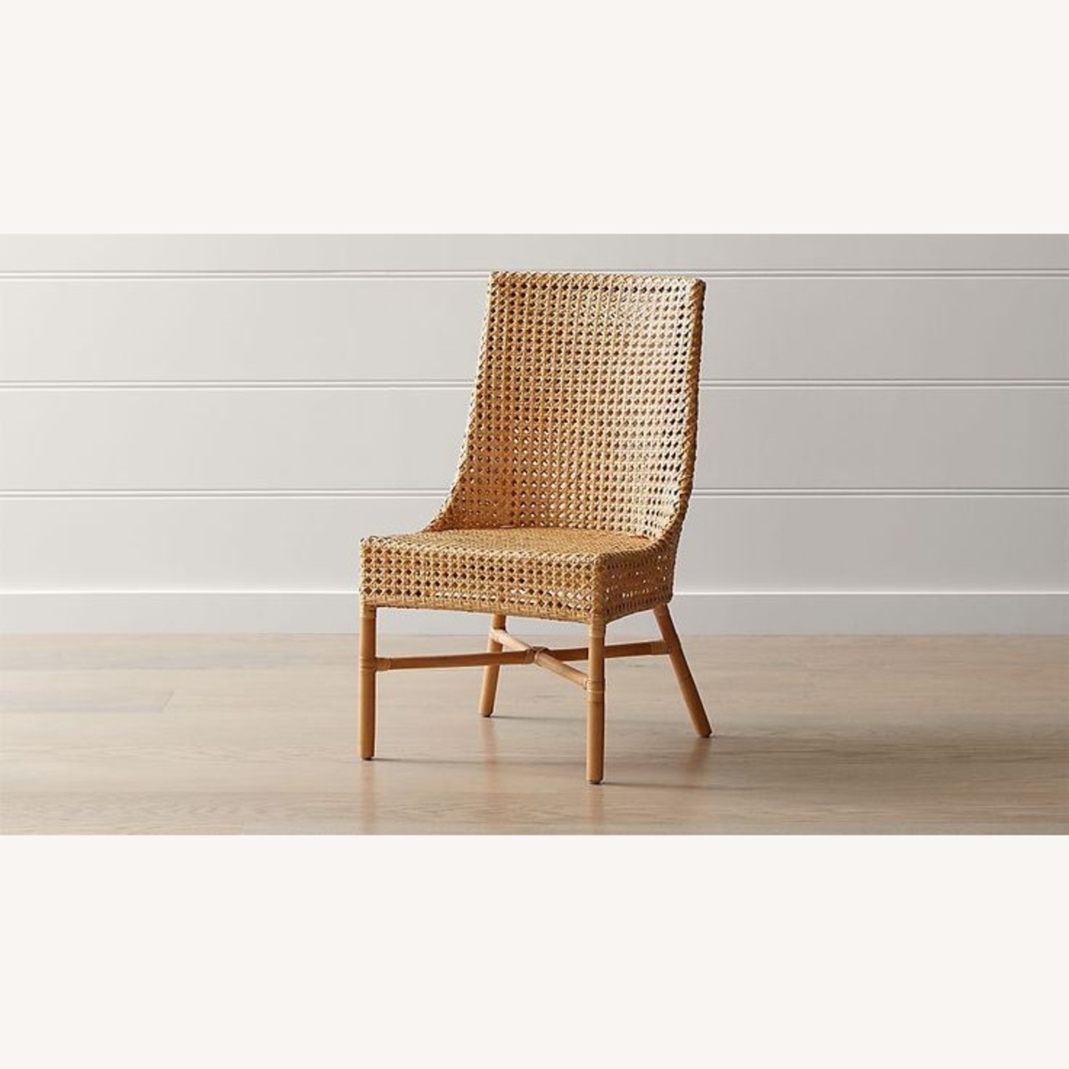 Crate & Barrel Maluku Rattan Dining Chairs - AptDeco