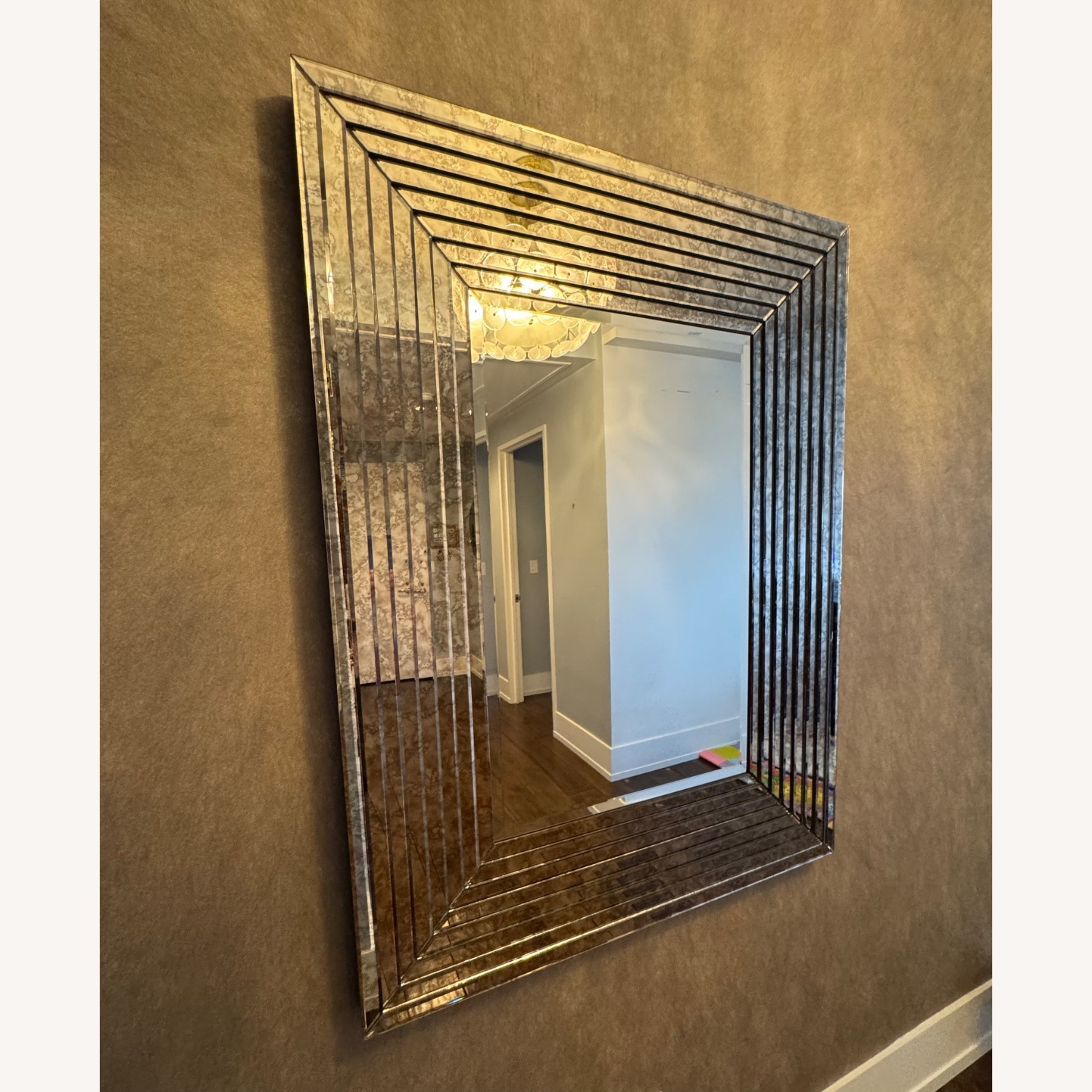Restoration Hardware French Beveled Mirror - AptDeco