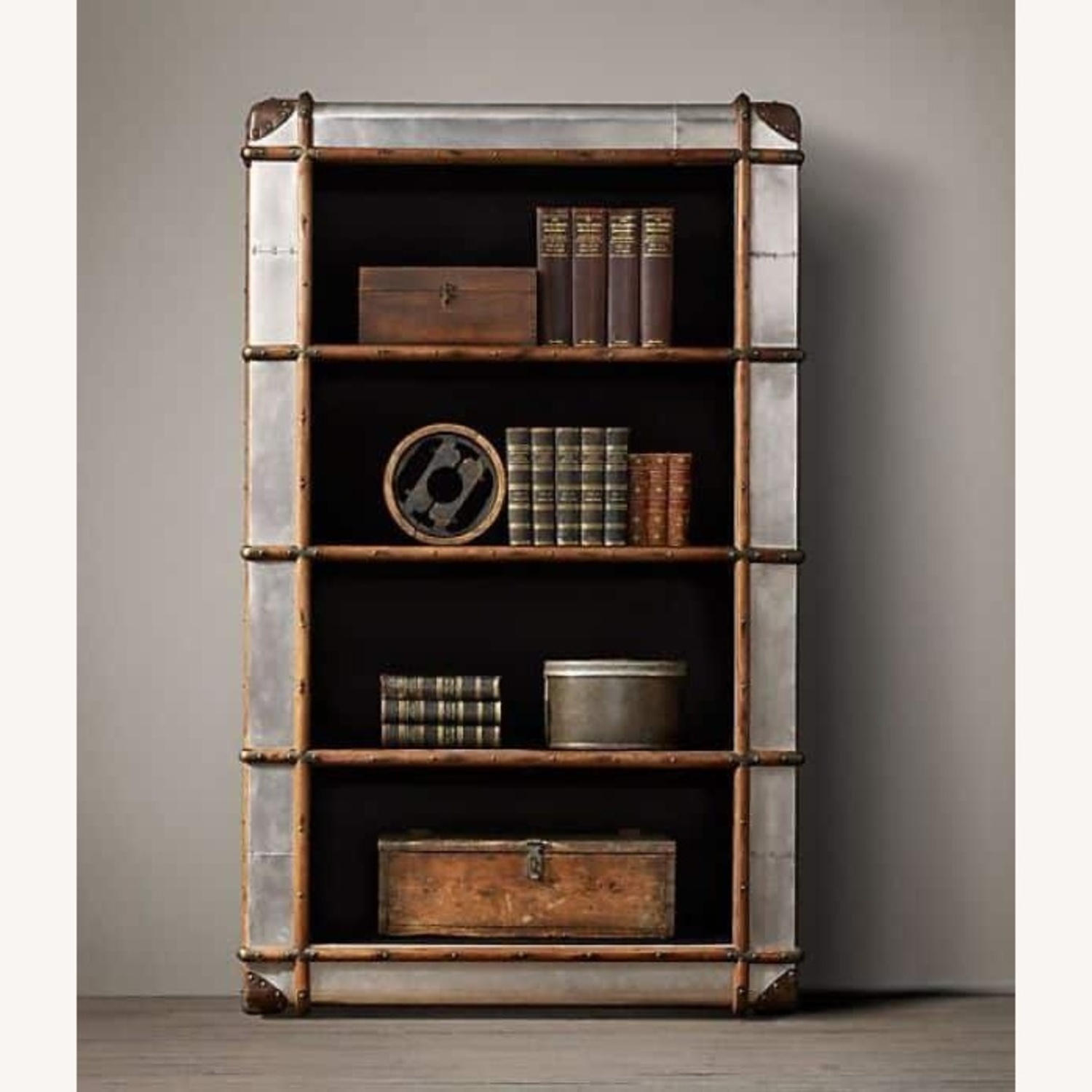 Restoration Hardware Richards Trunk Bookcase - AptDeco