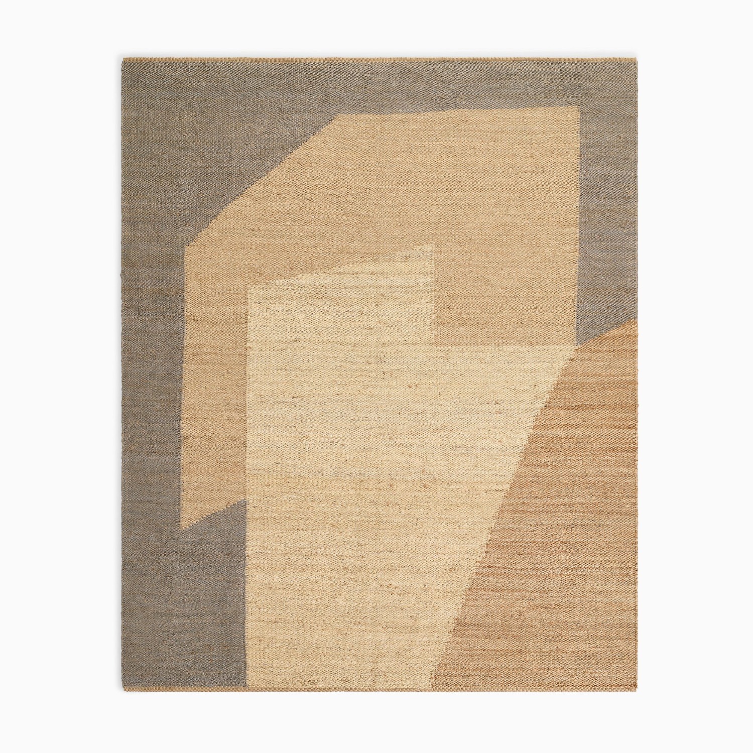 West Elm Angled Modern Form Jute Rug 5X8 - AptDeco