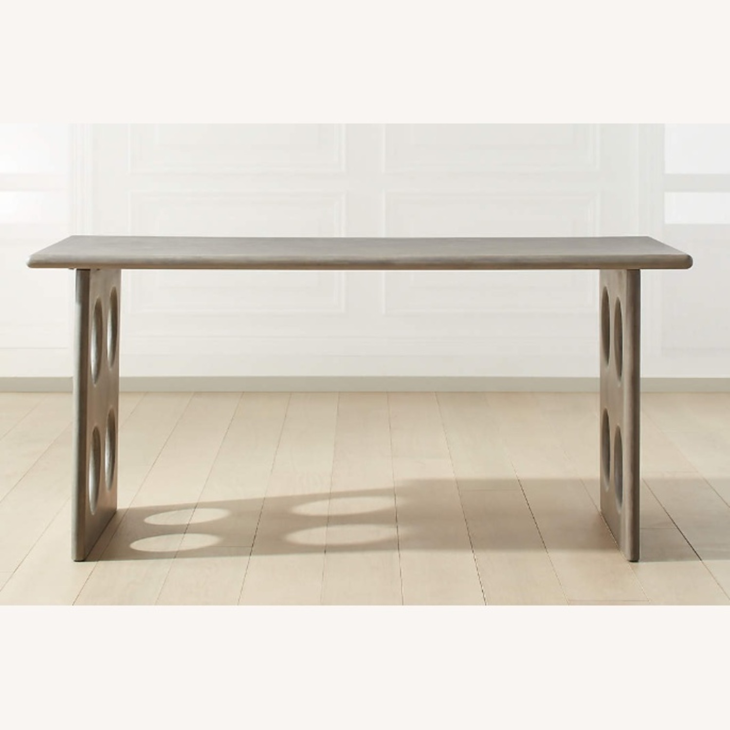 CB2 Otto Grey Concrete Desk - AptDeco