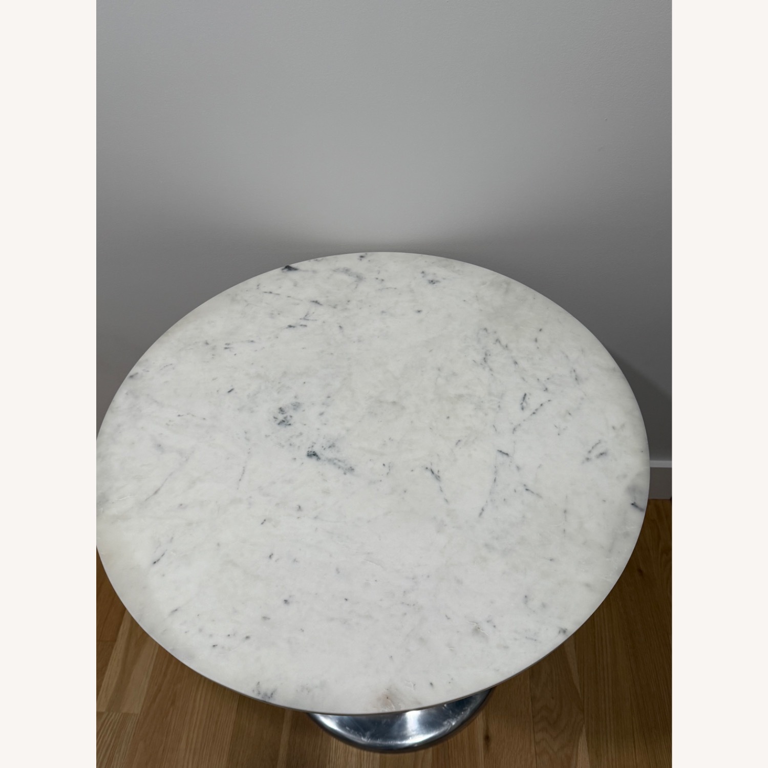 CB2 Hackney Marble Dining Bistro Table - AptDeco