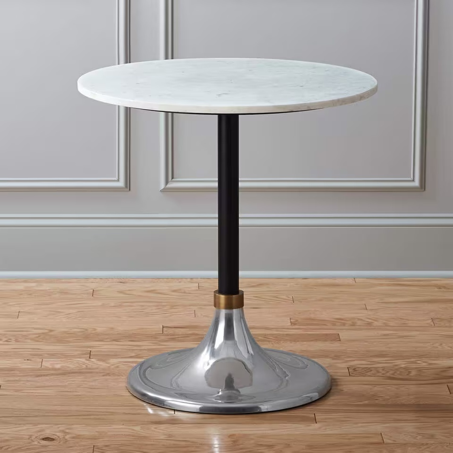 CB2 Hackney Marble Dining Bistro Table - AptDeco