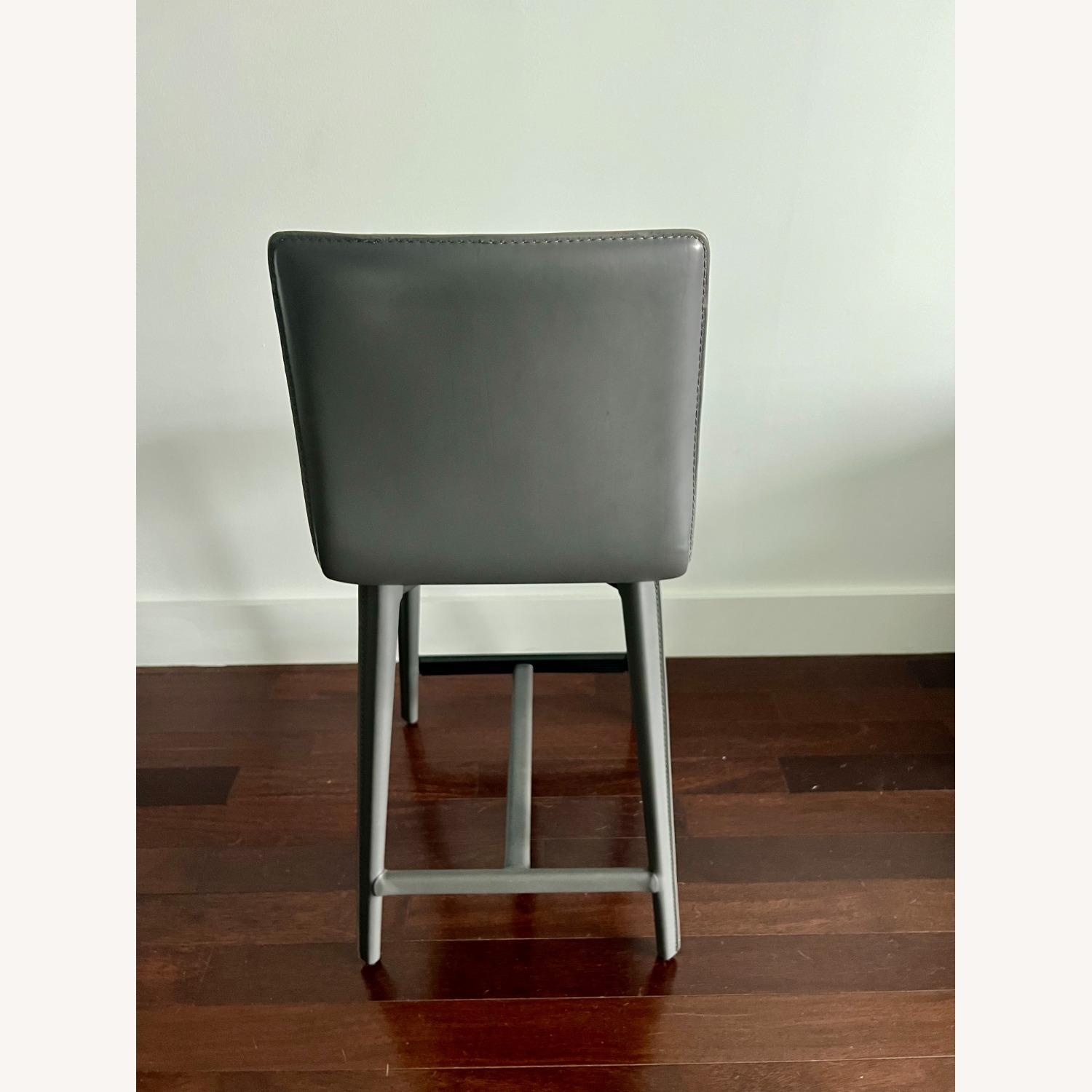 Room & Board Hirsch Counter Stool in Grey Leather - AptDeco