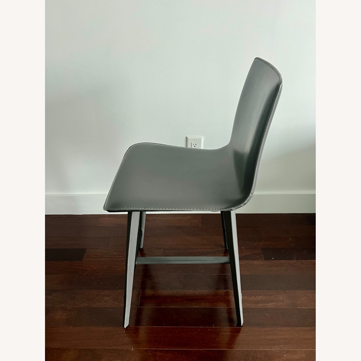 Room & Board Hirsch Counter Stool in Grey Leather - AptDeco