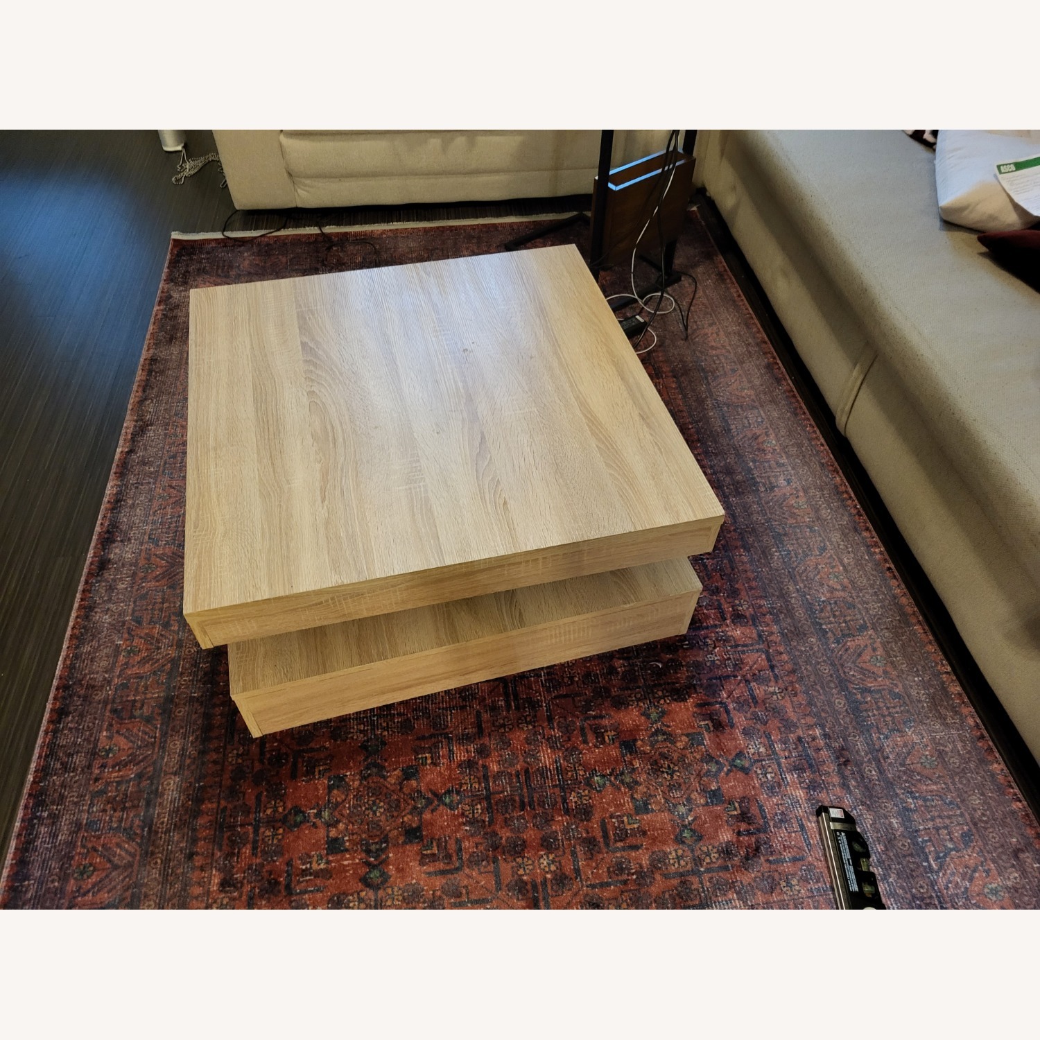 Coffee Table Revolving Top - AptDeco
