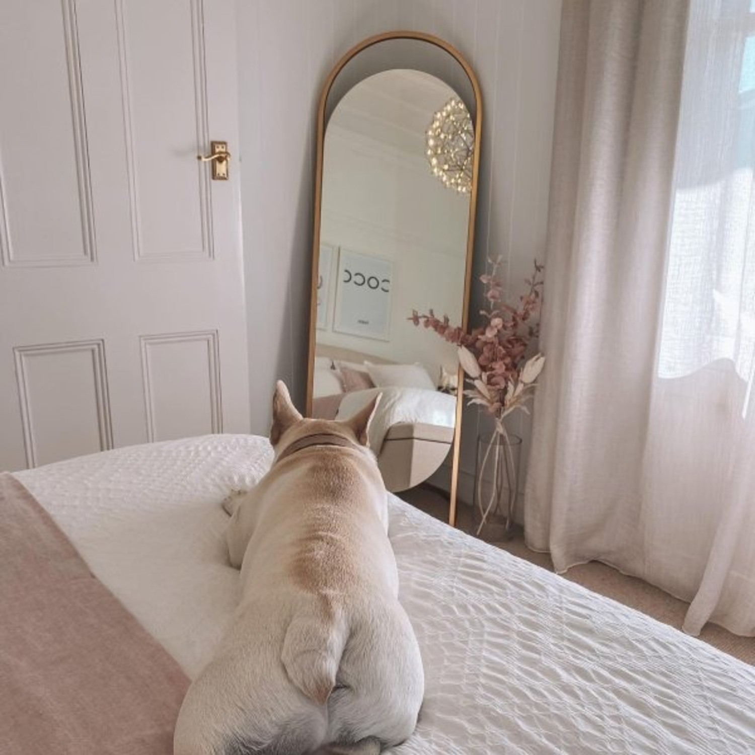 West Elm Folded Ellipse Standing Floor Mirror - AptDeco