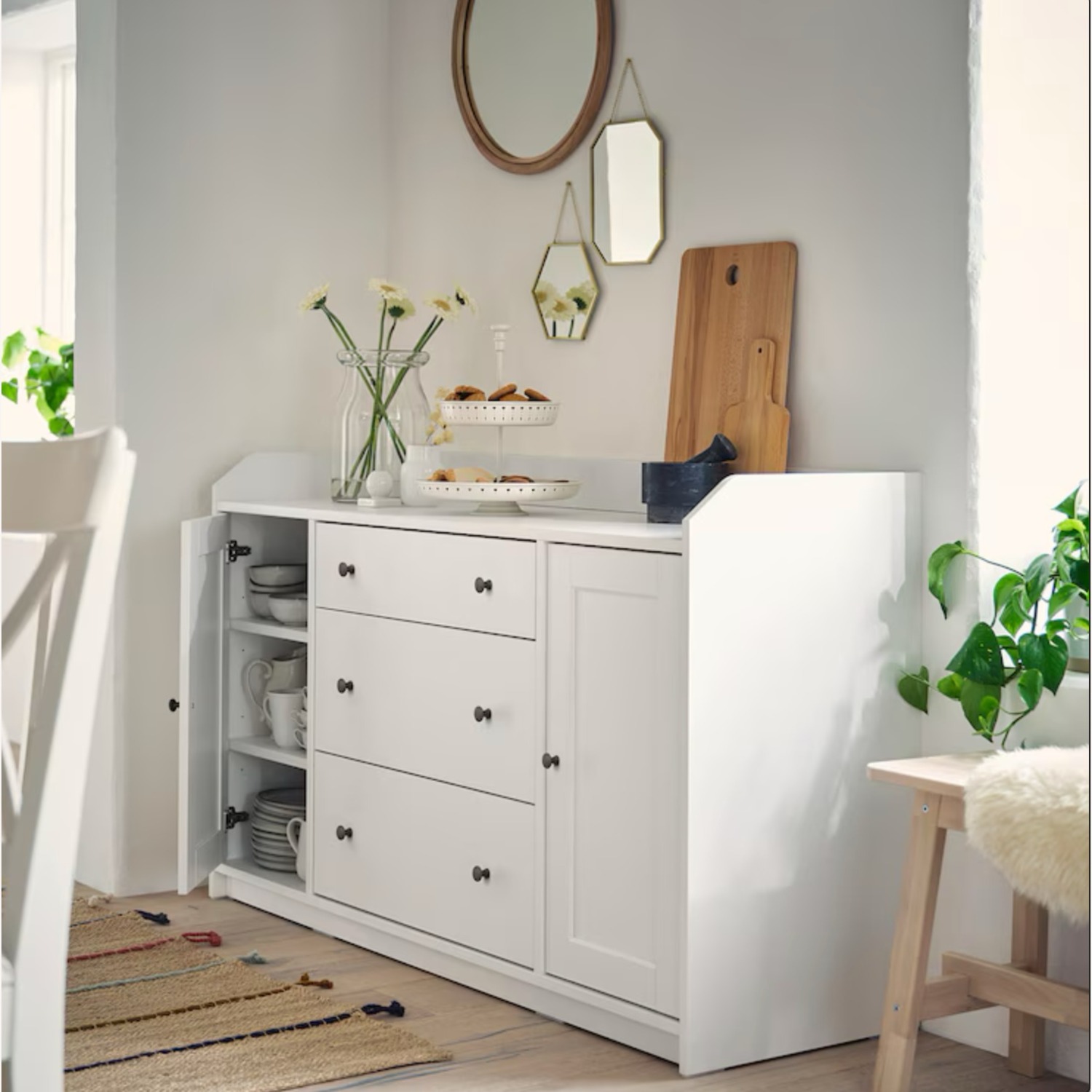 IKEA HAUGA Sideboard White - AptDeco