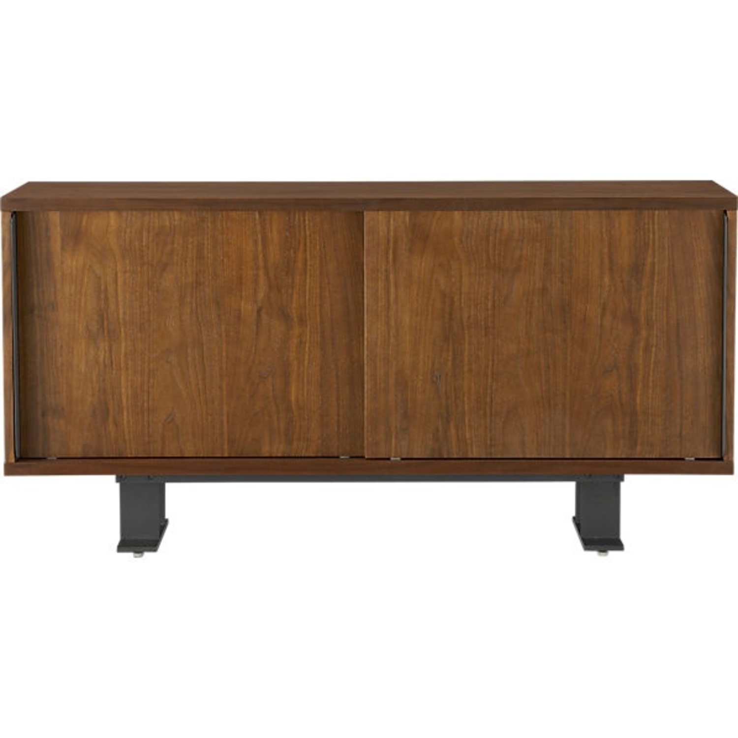 CB2 Dark Brown Wood Credenza / Sideboard - AptDeco