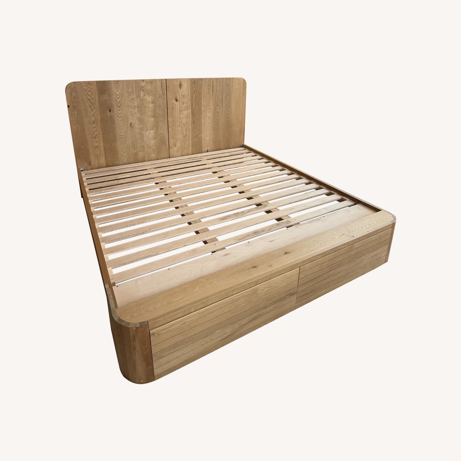 Nightwood NY Custom King Bed Frame with Storage - AptDeco