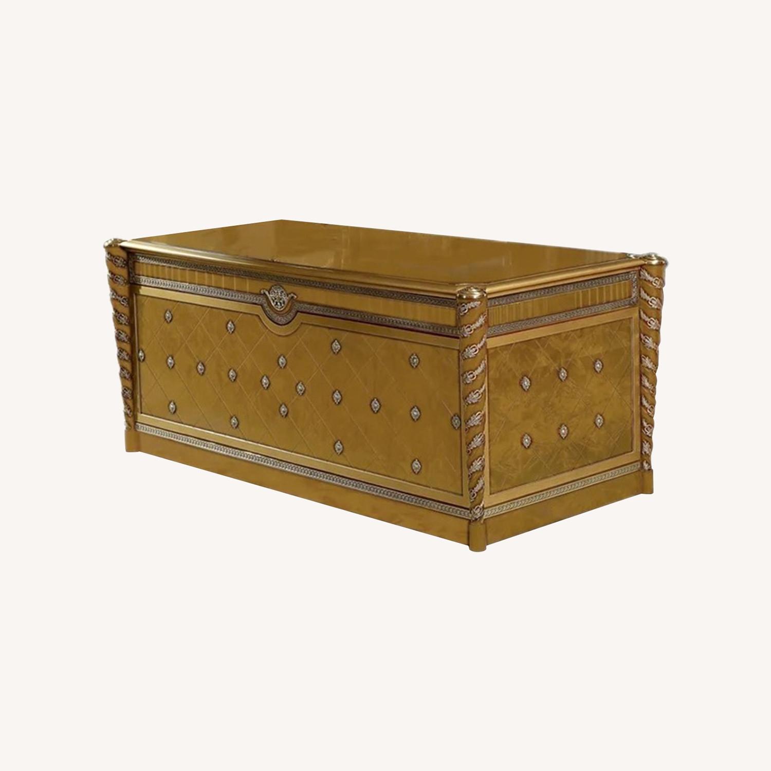 Opulent Gold Executive Desk - AptDeco