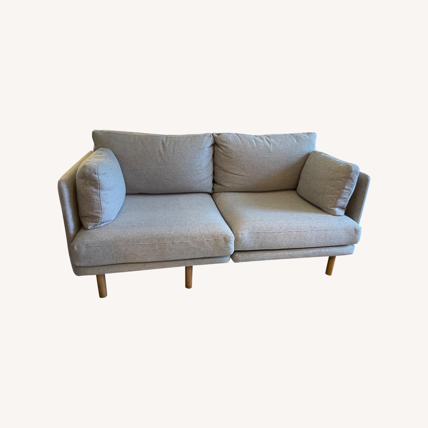Burrow Field Sofa Gray and Oak - AptDeco