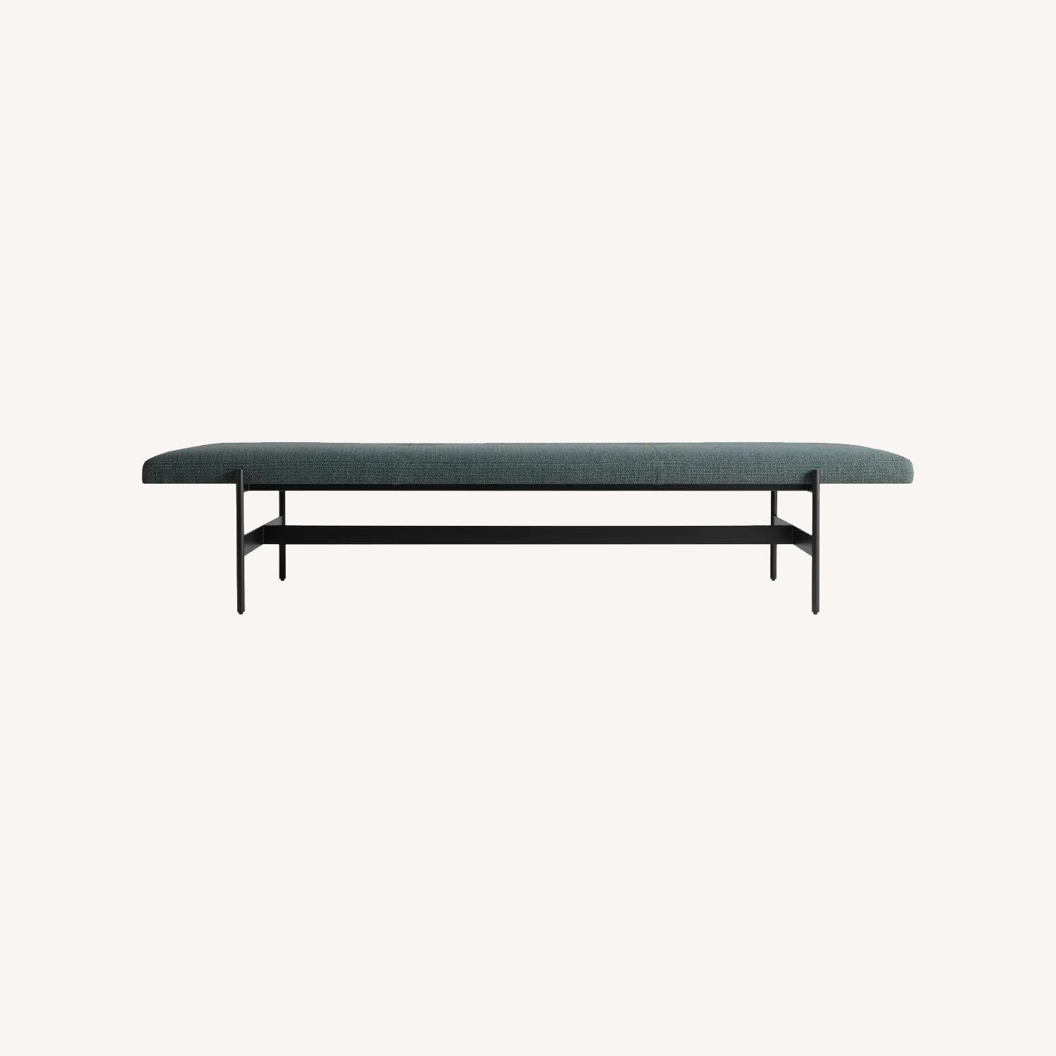 Blu Dot Daybench Jumbo Parsley + Steel Base - AptDeco
