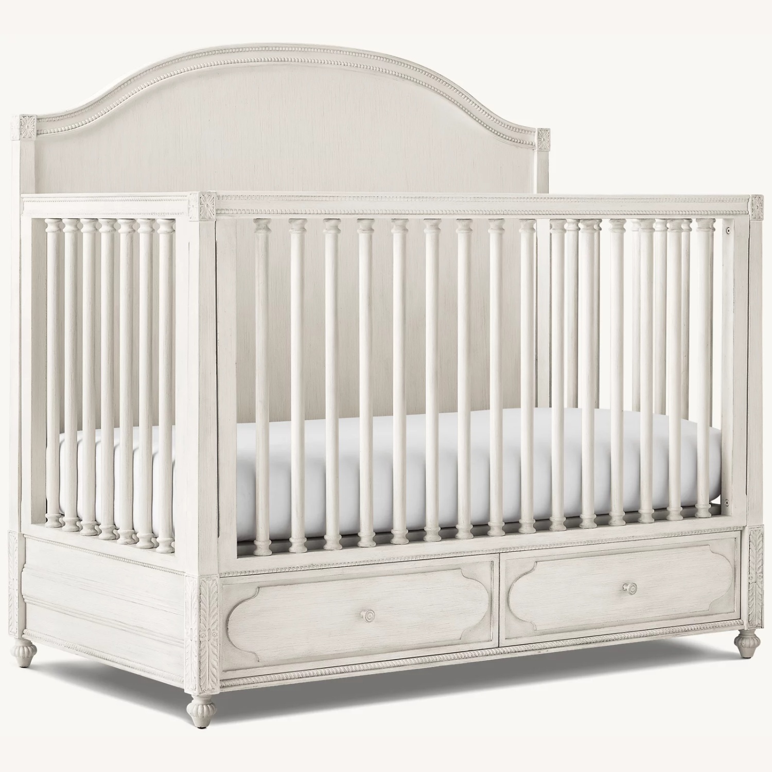 Restoration Hardware Bellina Arched Storage Conversion Crib - AptDeco