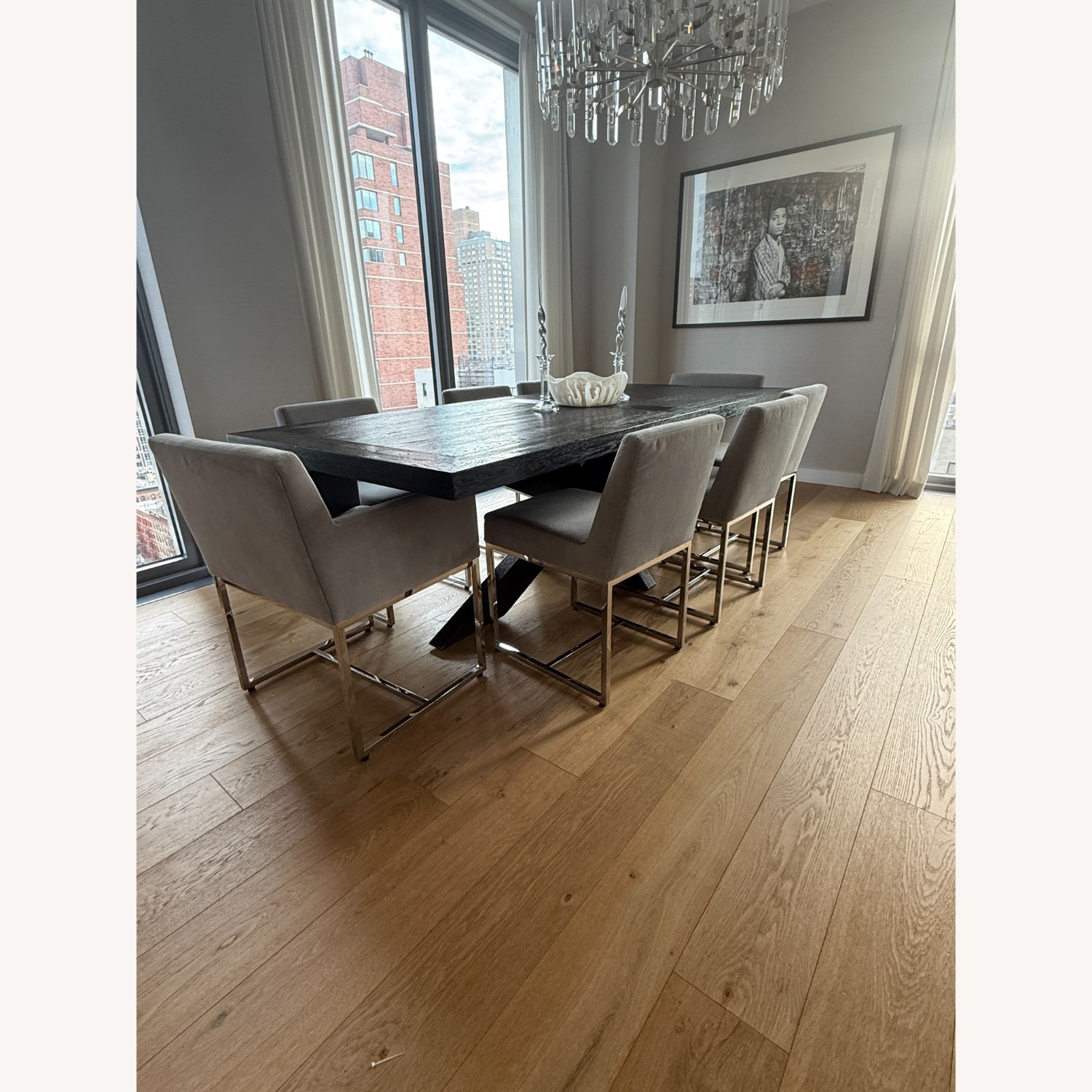 Restoration Hardware 1960s French X-Base Rectangular Dining Table - AptDeco