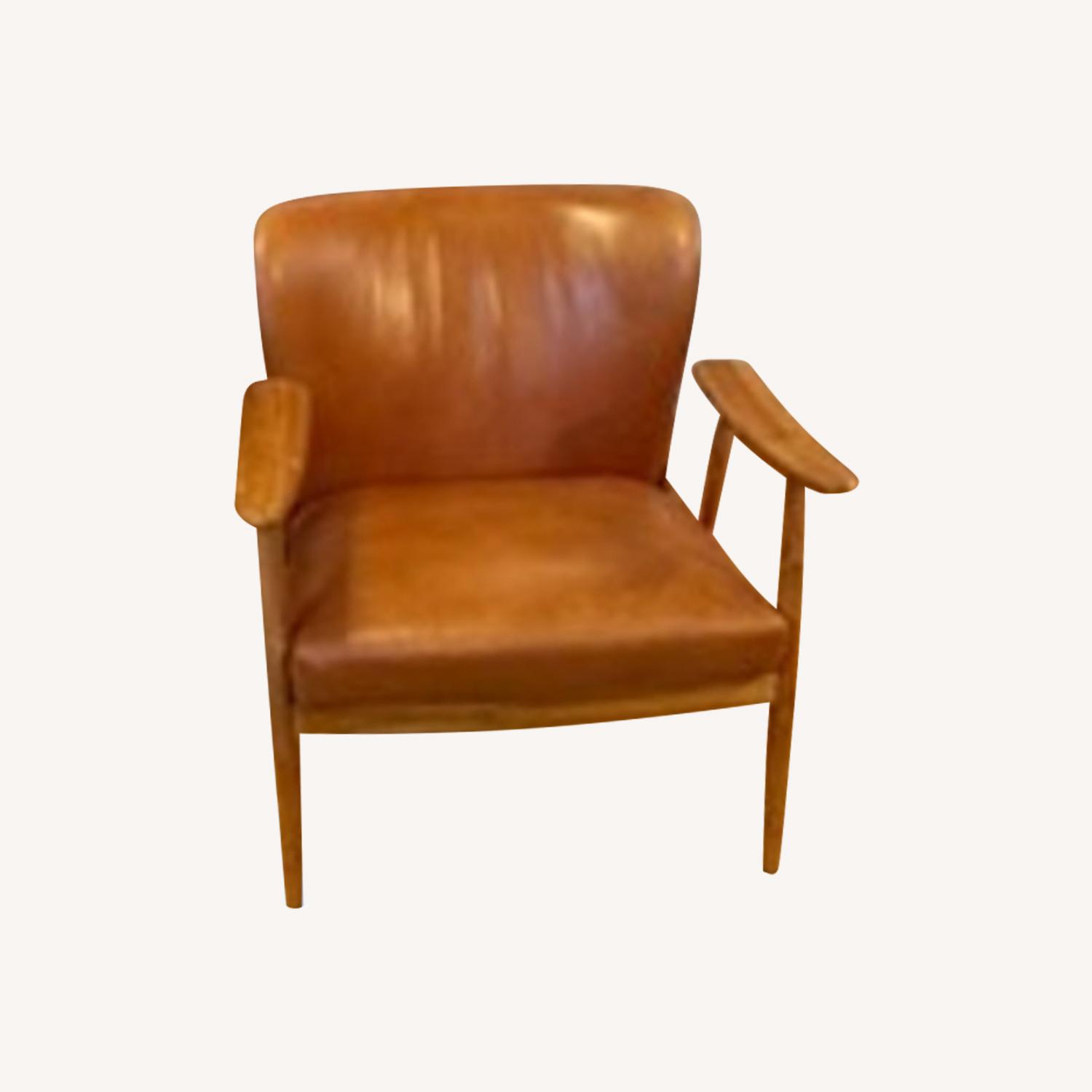 CB2 Troubador 2 Leather Chairs - AptDeco
